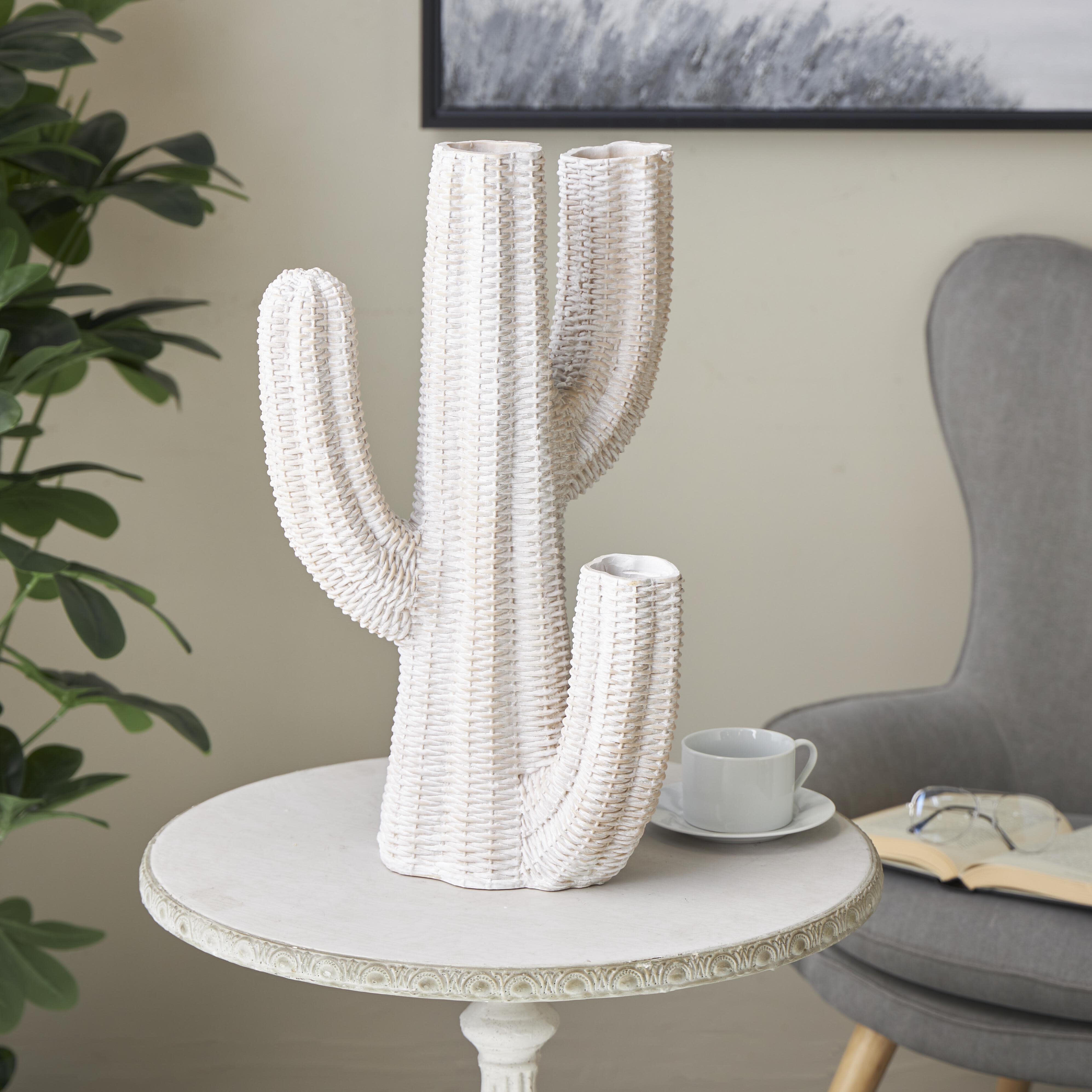 Click here for Bayberry Lane Cactus Tall Textured Planter  Cream prices
