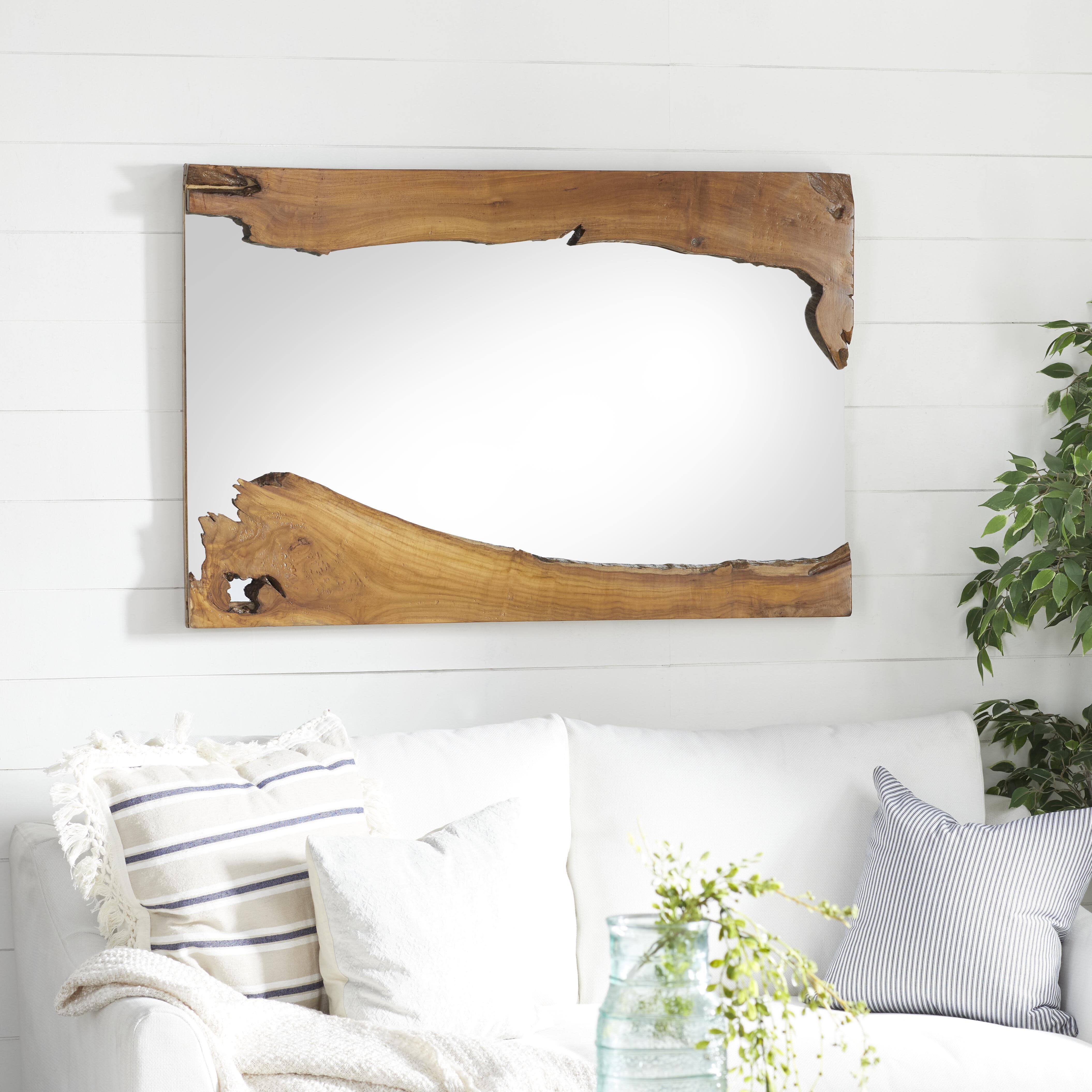Click here for Bayberry Lane Live Edge Wall Mirror  Brown prices