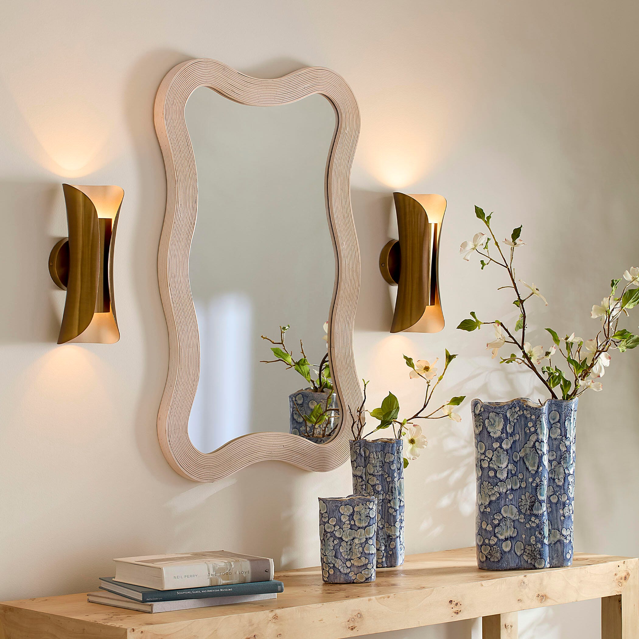 Click here for Relaxed Elegance Sheila Wall Mirror  Cream prices