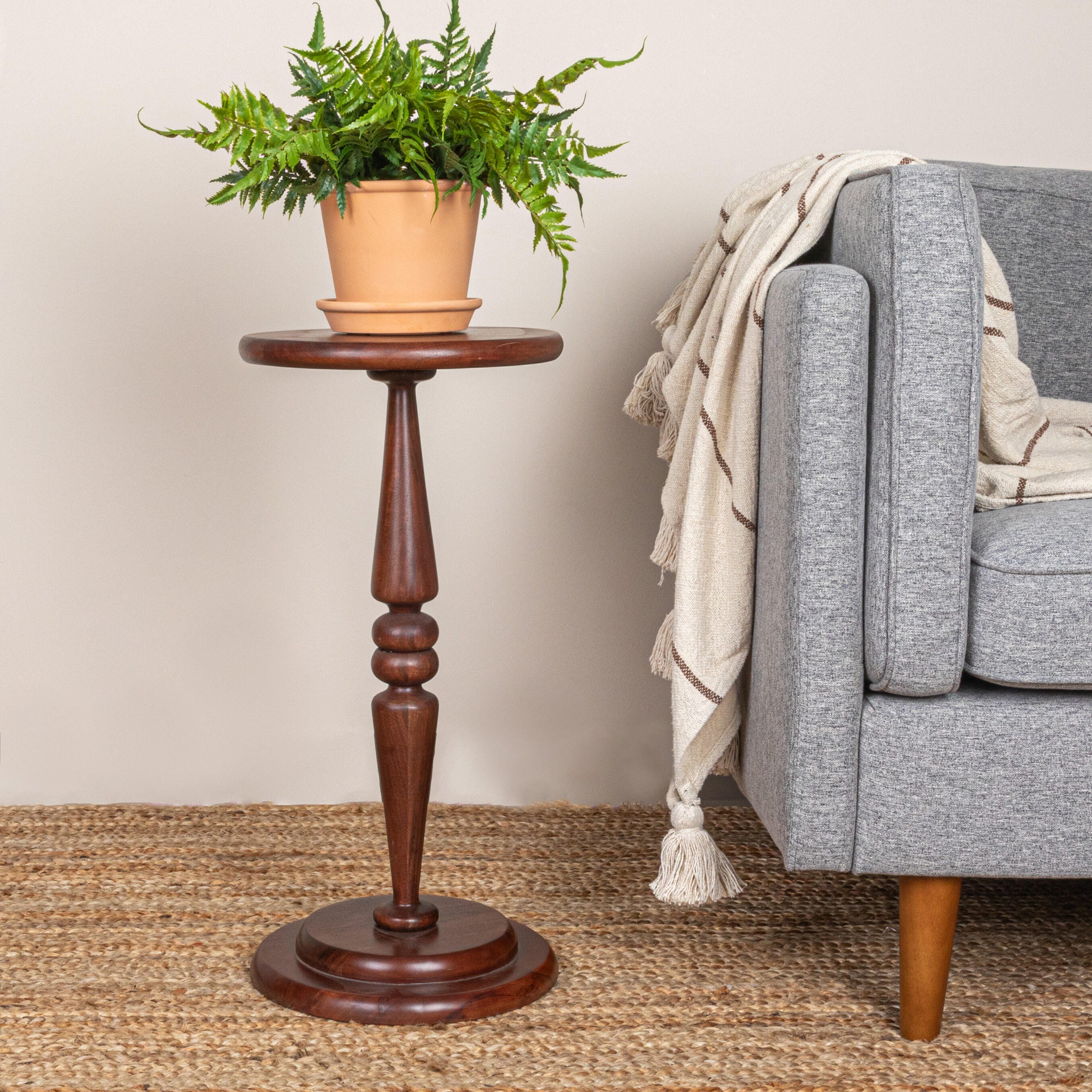 Click here for Storied Home Bishop Side Table  Dark Chestnut prices