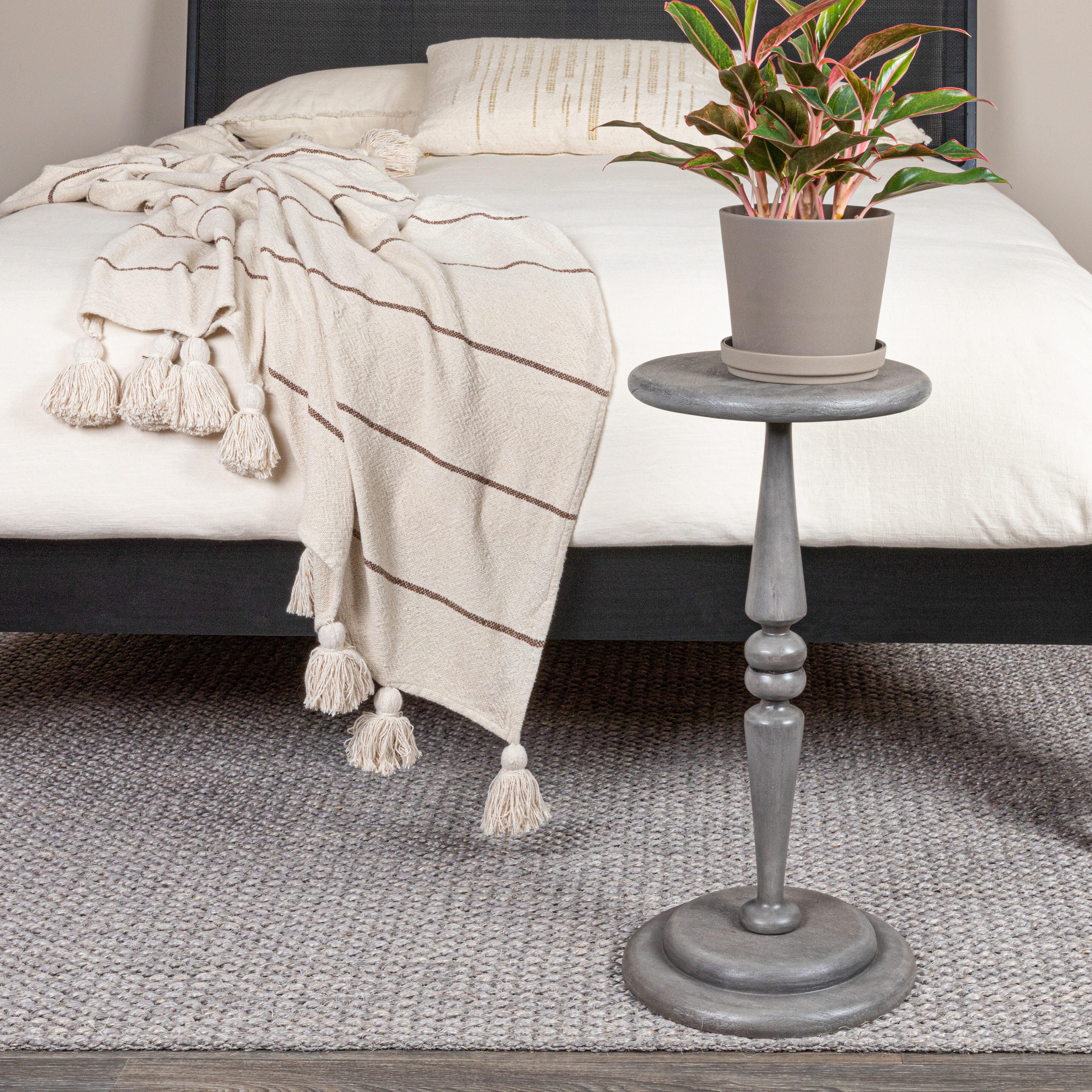 Click here for Storied Home Bishop Side Table  Dove Gray prices