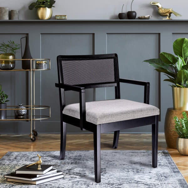 Click here for Storied Home Crawford Arm Chair  Grey prices