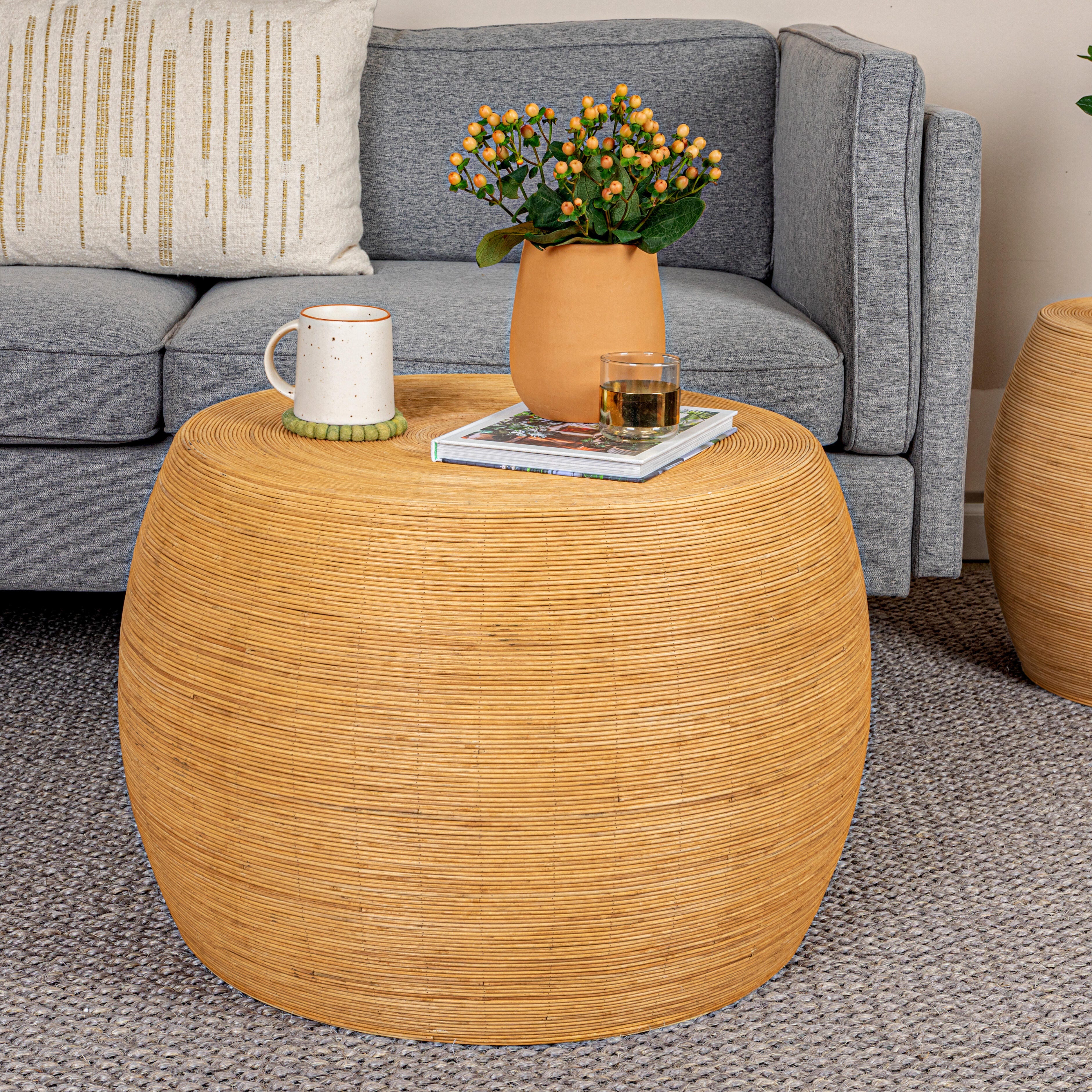 Click here for Storied Home Barrel Coffee Table  Natural prices