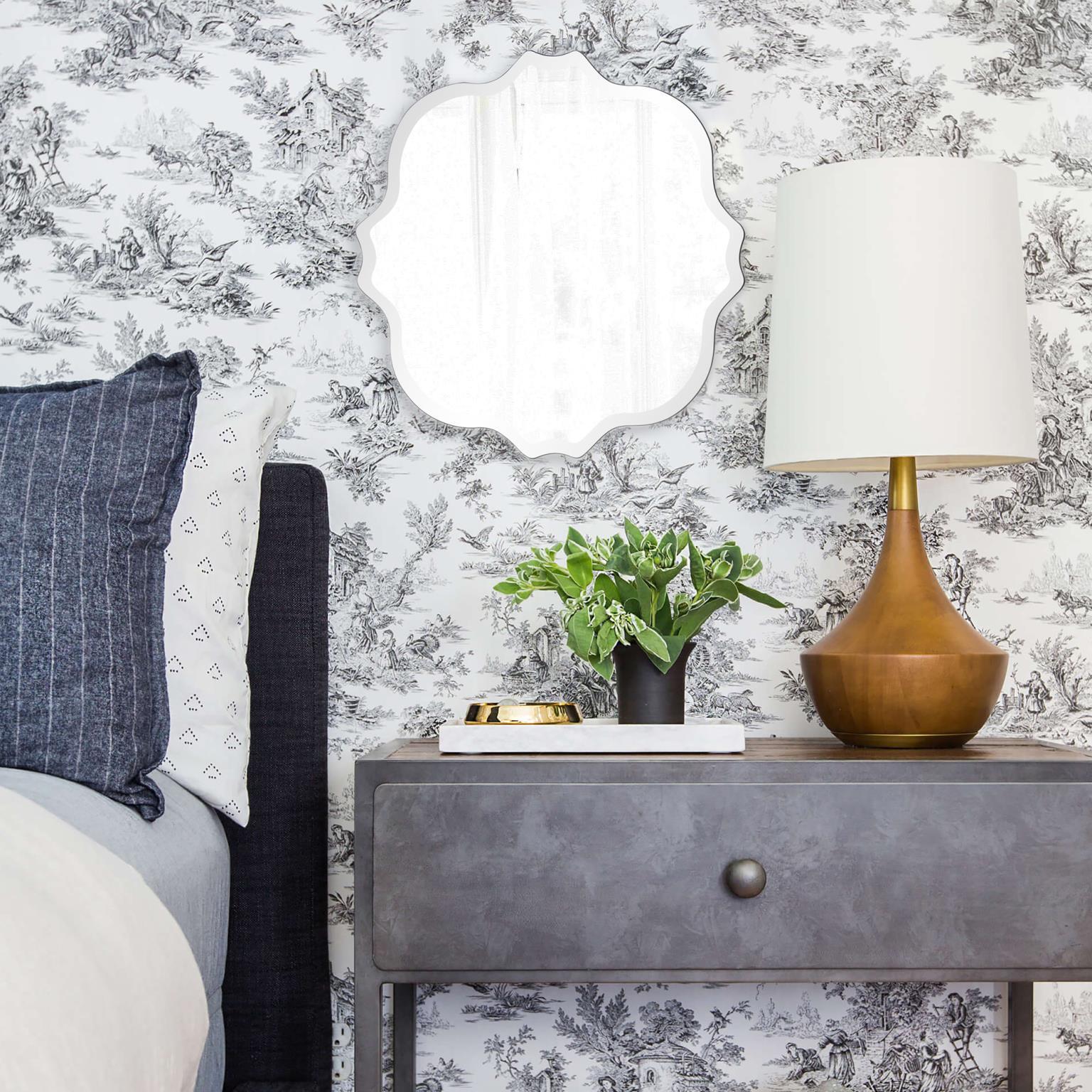 Click here for Howard Elliott Frameless Scalloped Mirror  Silver prices