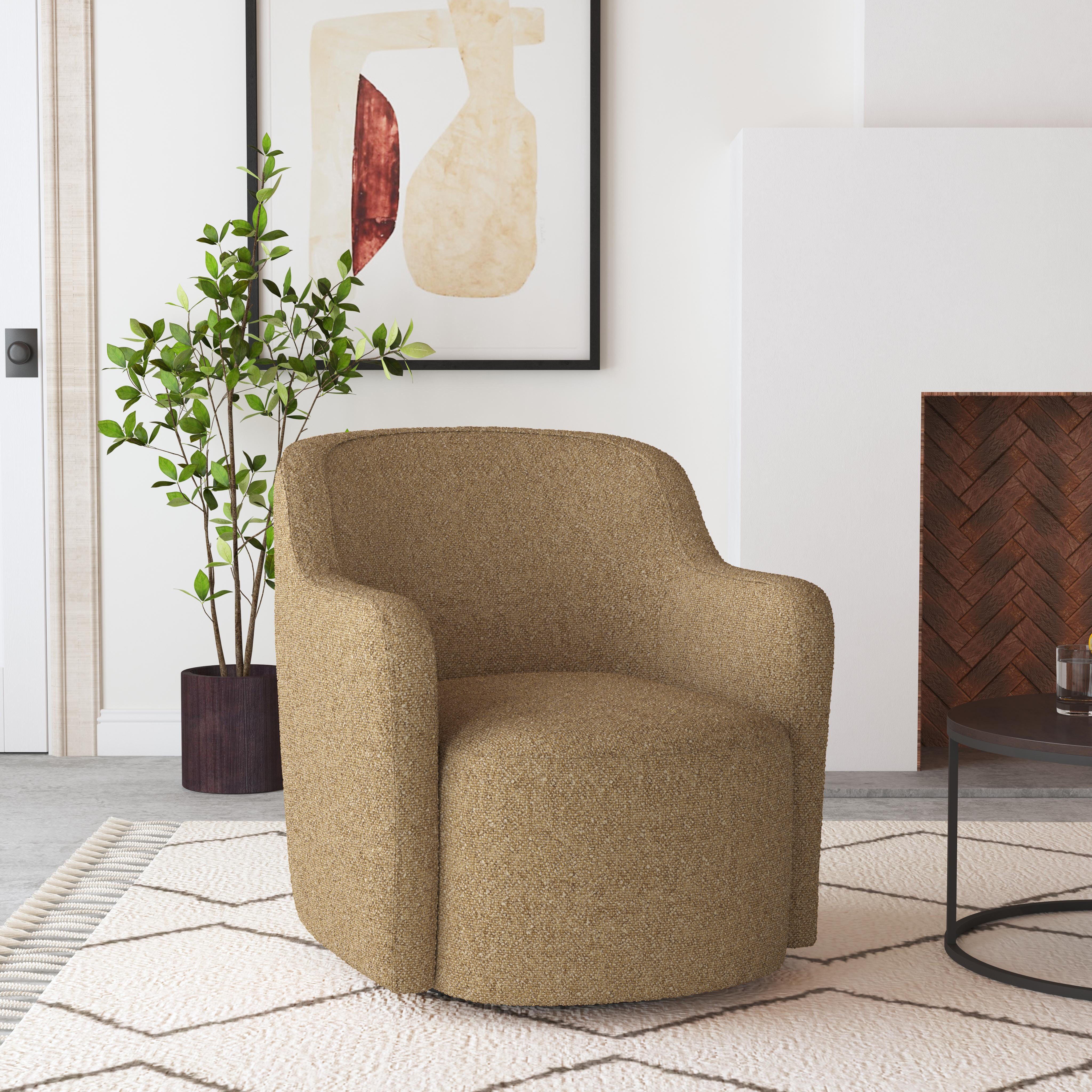 Click here for HomePop Swivel Accent Chair  Tan prices