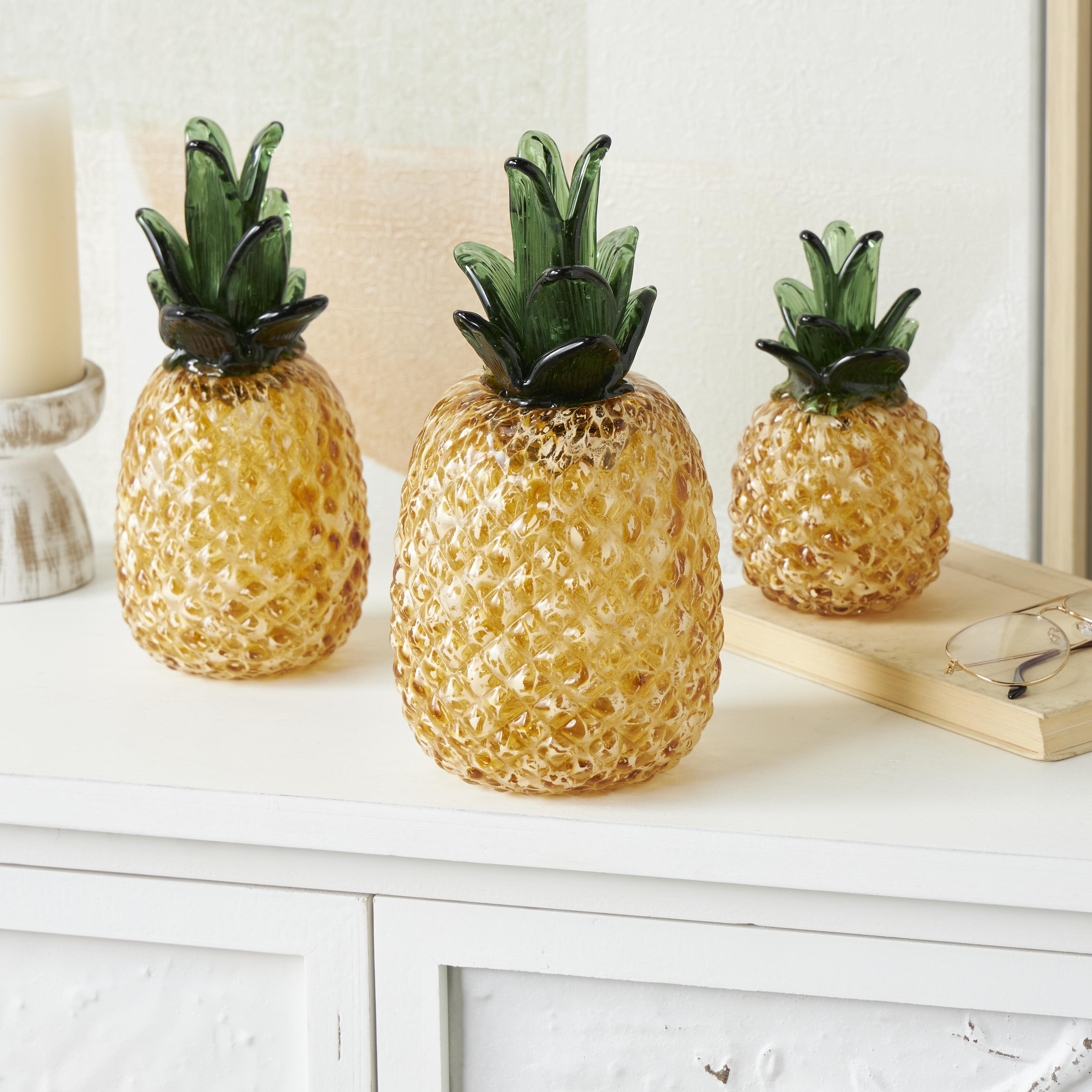 Click here for Bayberry Lane Decorative Pineapple Sculpture Set... prices