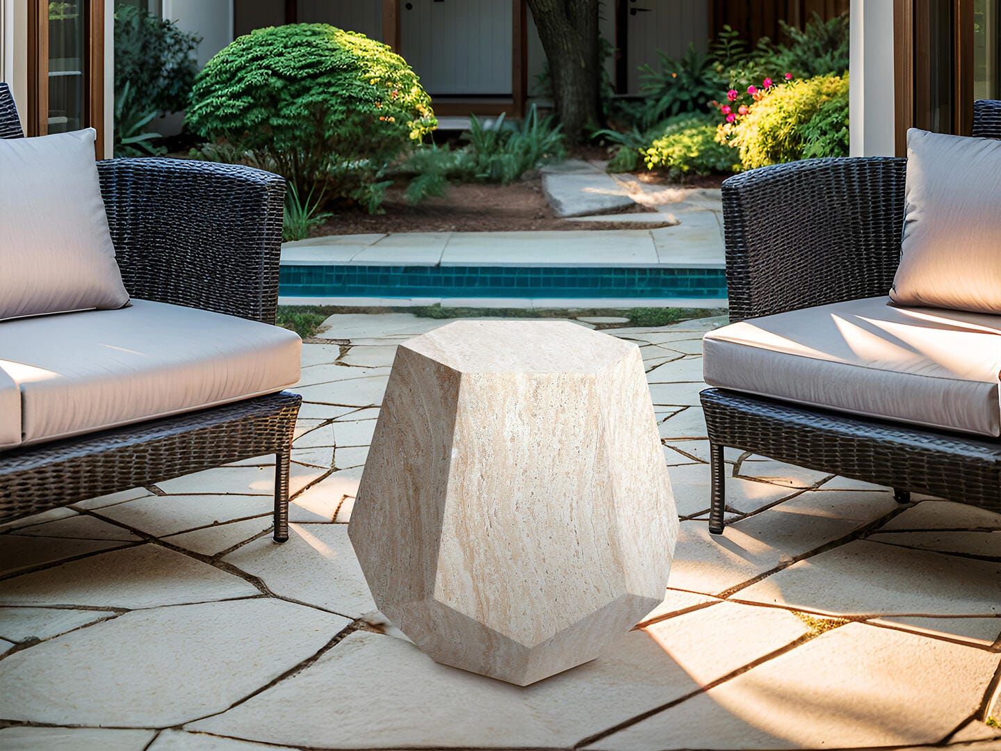 Click here for Empire Art Direct Celestial Harmony Accent Side Ta... prices