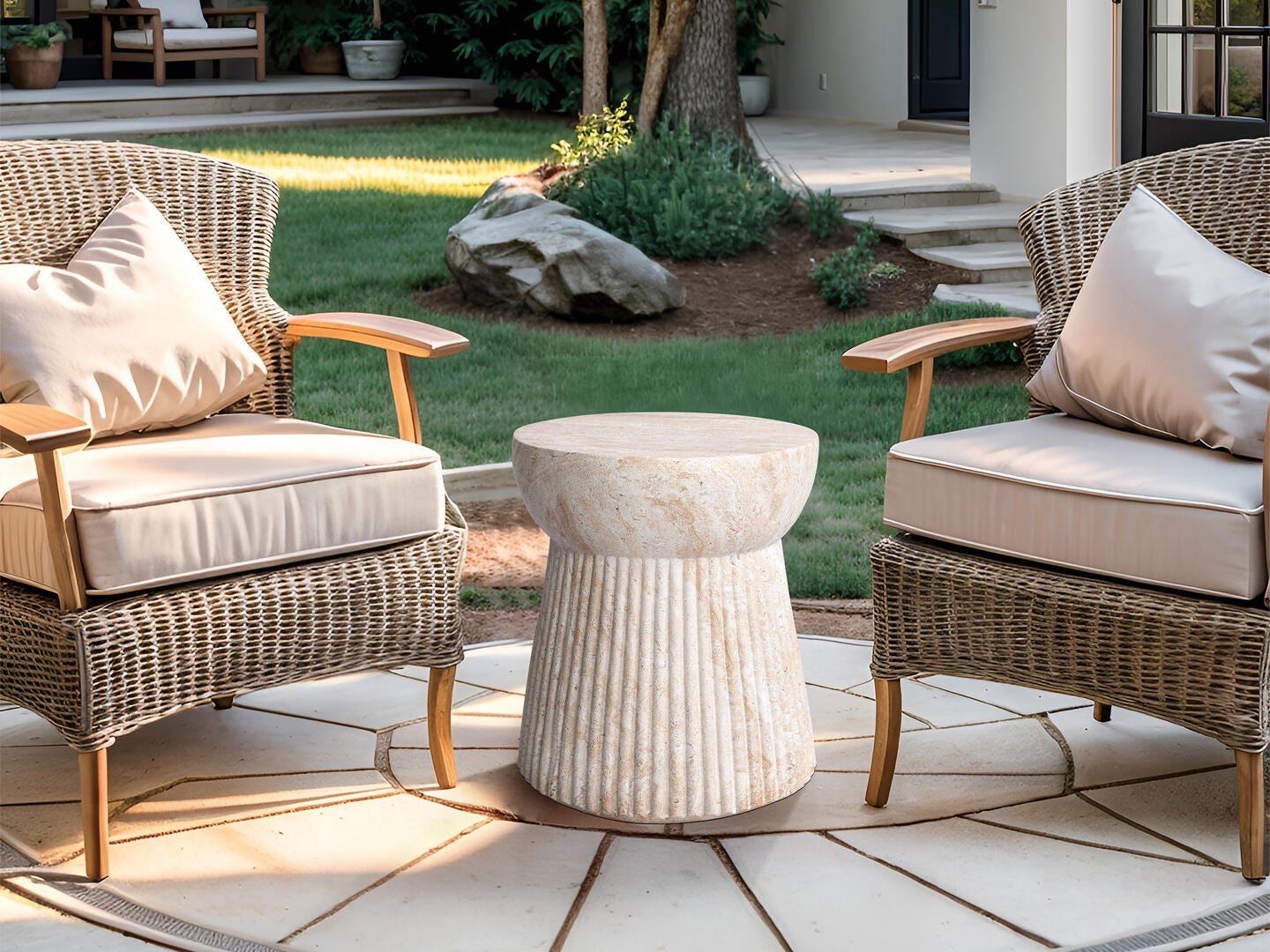 Click here for Empire Art Direct Radiant Harmony Accent Side Tabl... prices