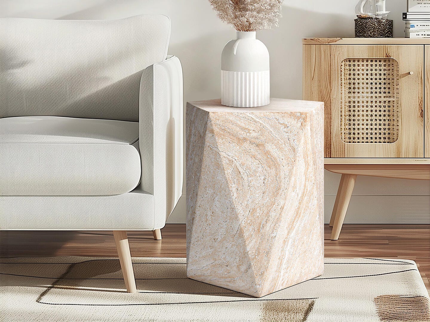 Click here for Empire Art Direct Luminous Harmony Accent Side Tab... prices