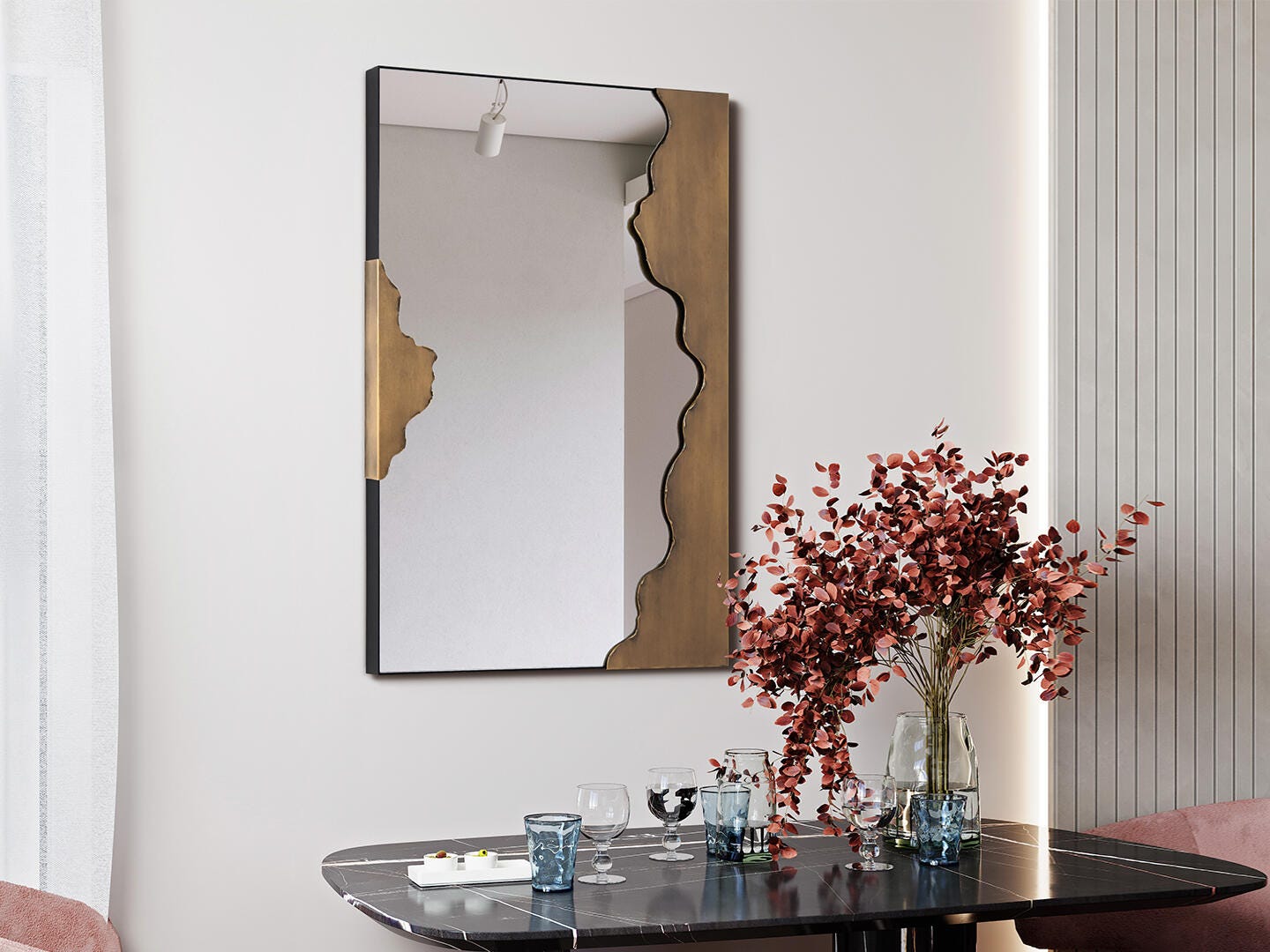 Click here for Empire Art Direct Antique Wall Mirror Tear  Gold prices