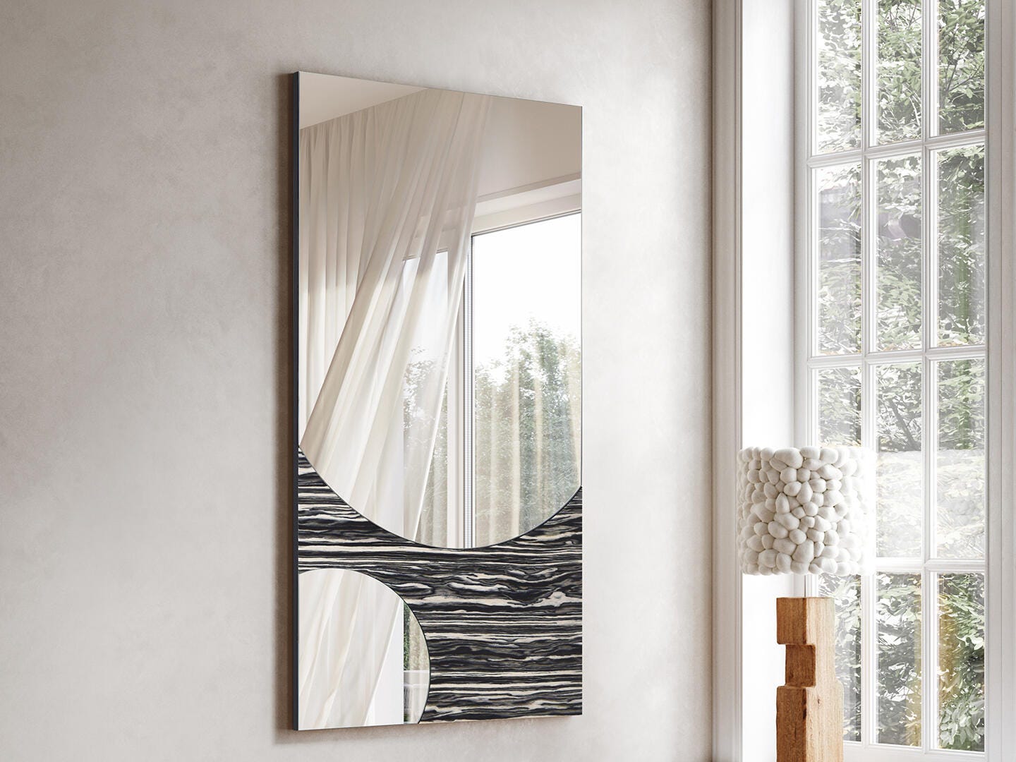 Click here for Empire Art Direct Harmony Wall Mirror Exotica  Bla... prices