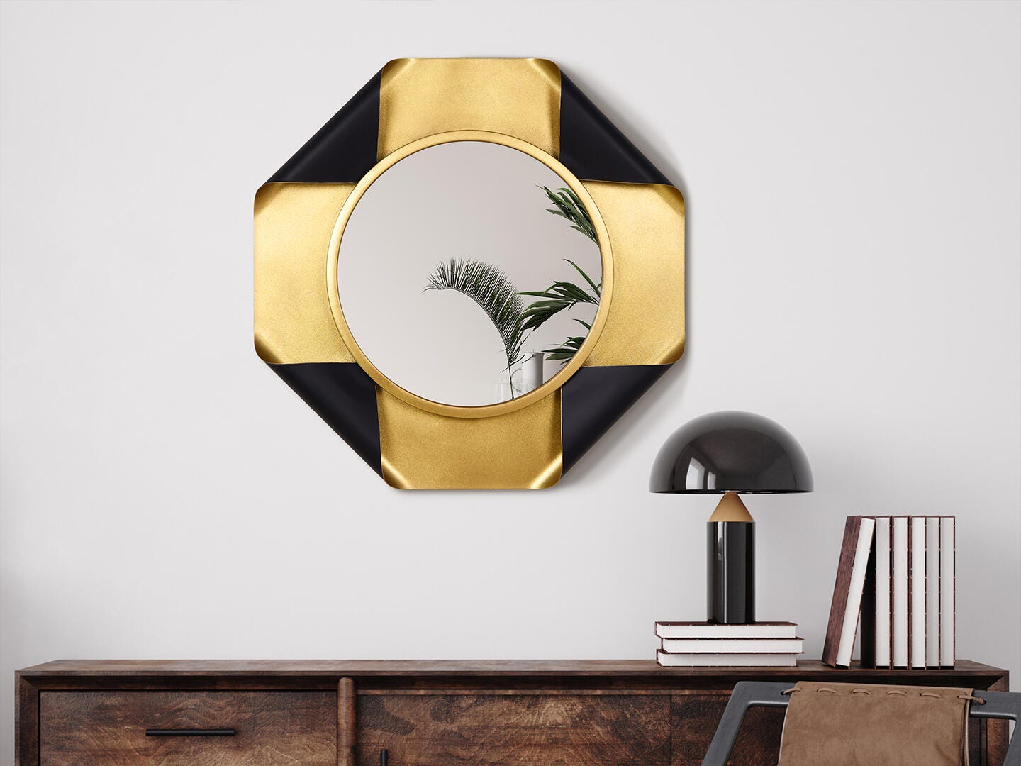 Click here for Empire Art Direct Octagon Wall Mirror  Gold prices