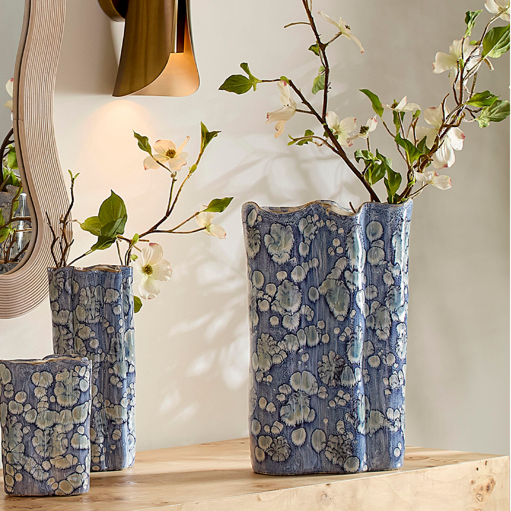 Click here for Relaxed Elegance Lana Vase  Blue prices