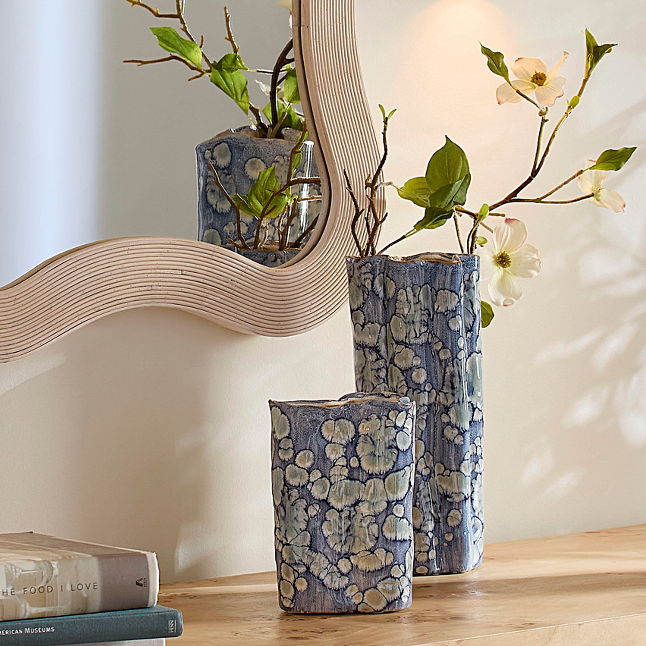 Click here for Relaxed Elegance Lana Vase (Set of 2)  Blue prices