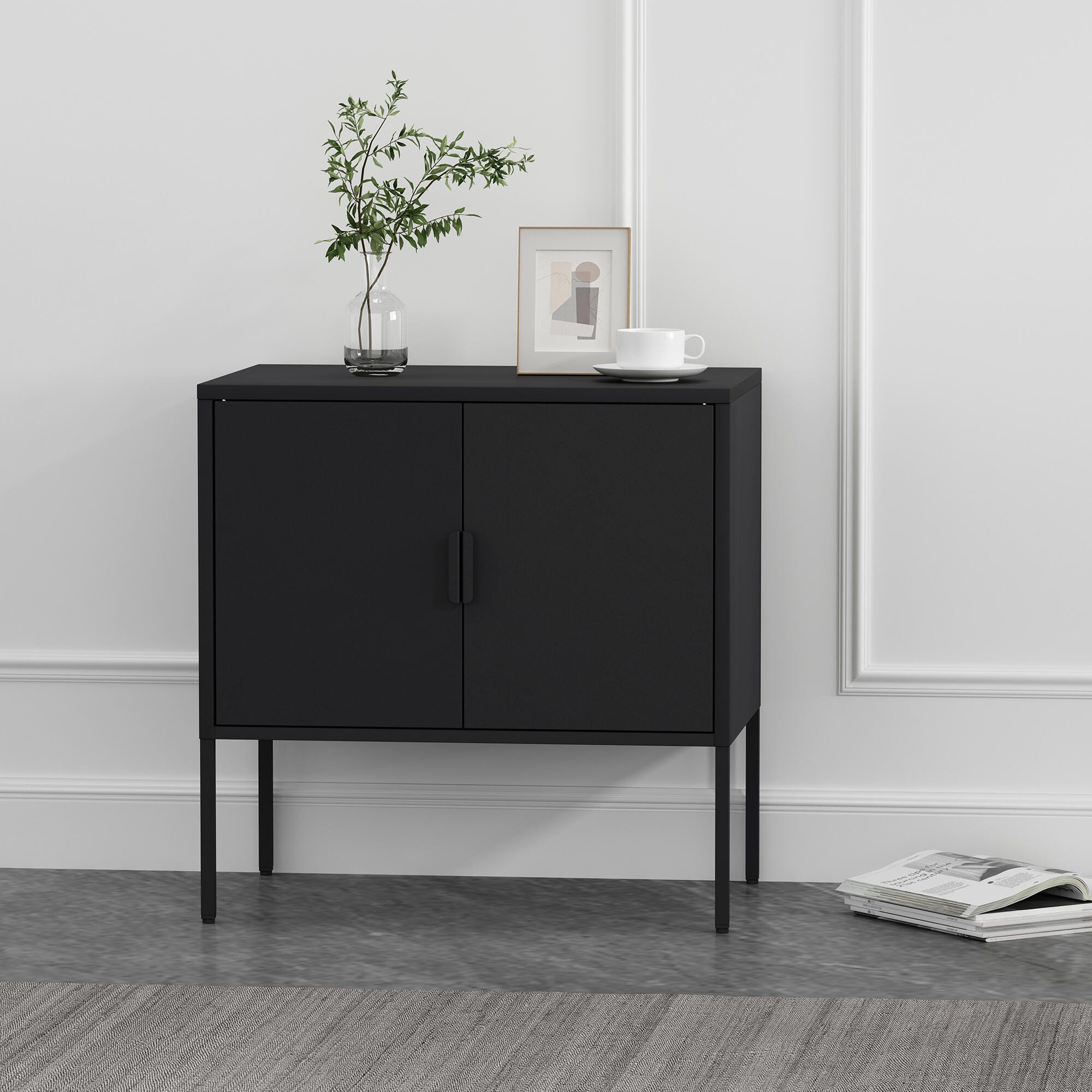 Click here for Manhattan Comfort Ava 24 Accent Cabinet  Black prices