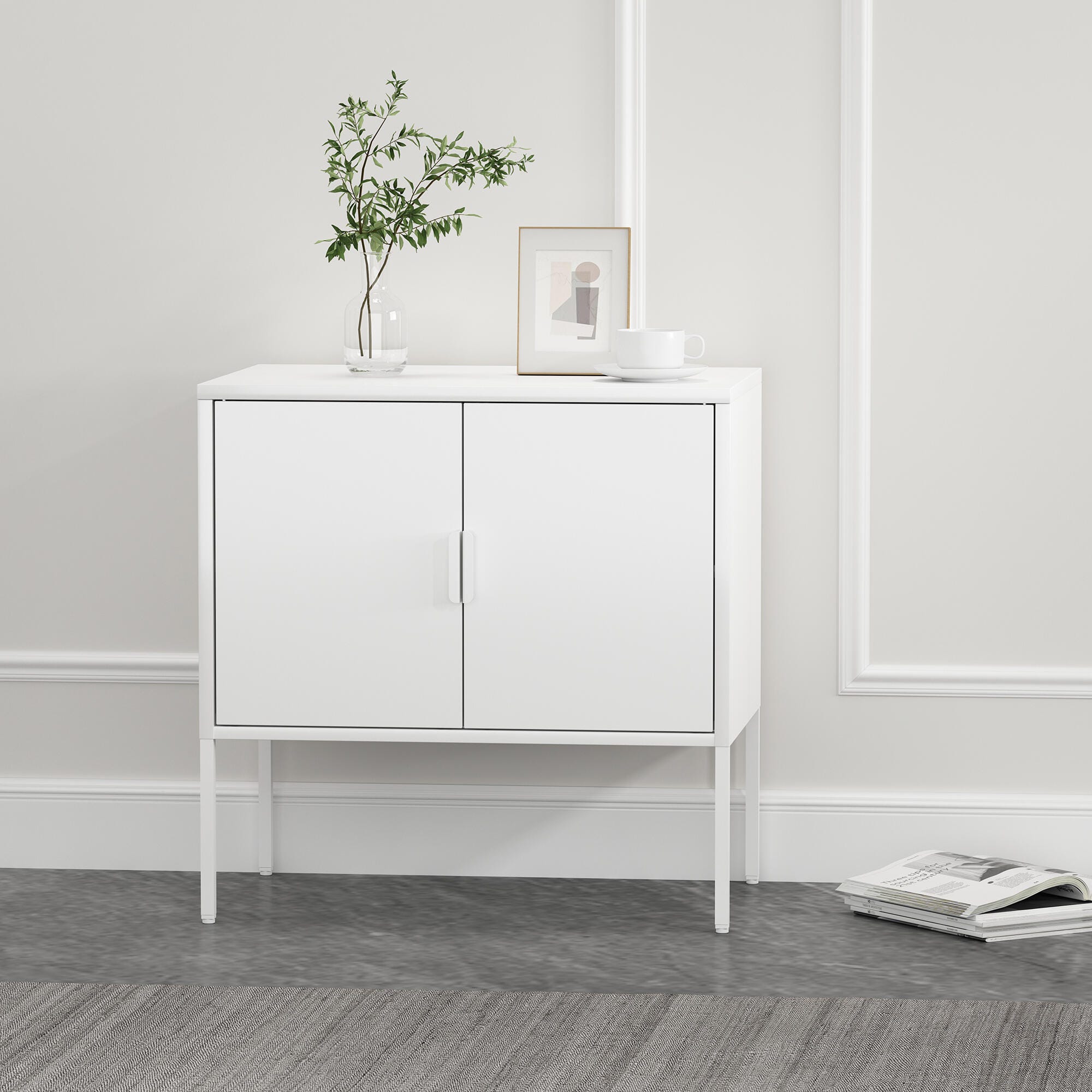Click here for Manhattan Comfort Ava 24 Accent Cabinet  White prices
