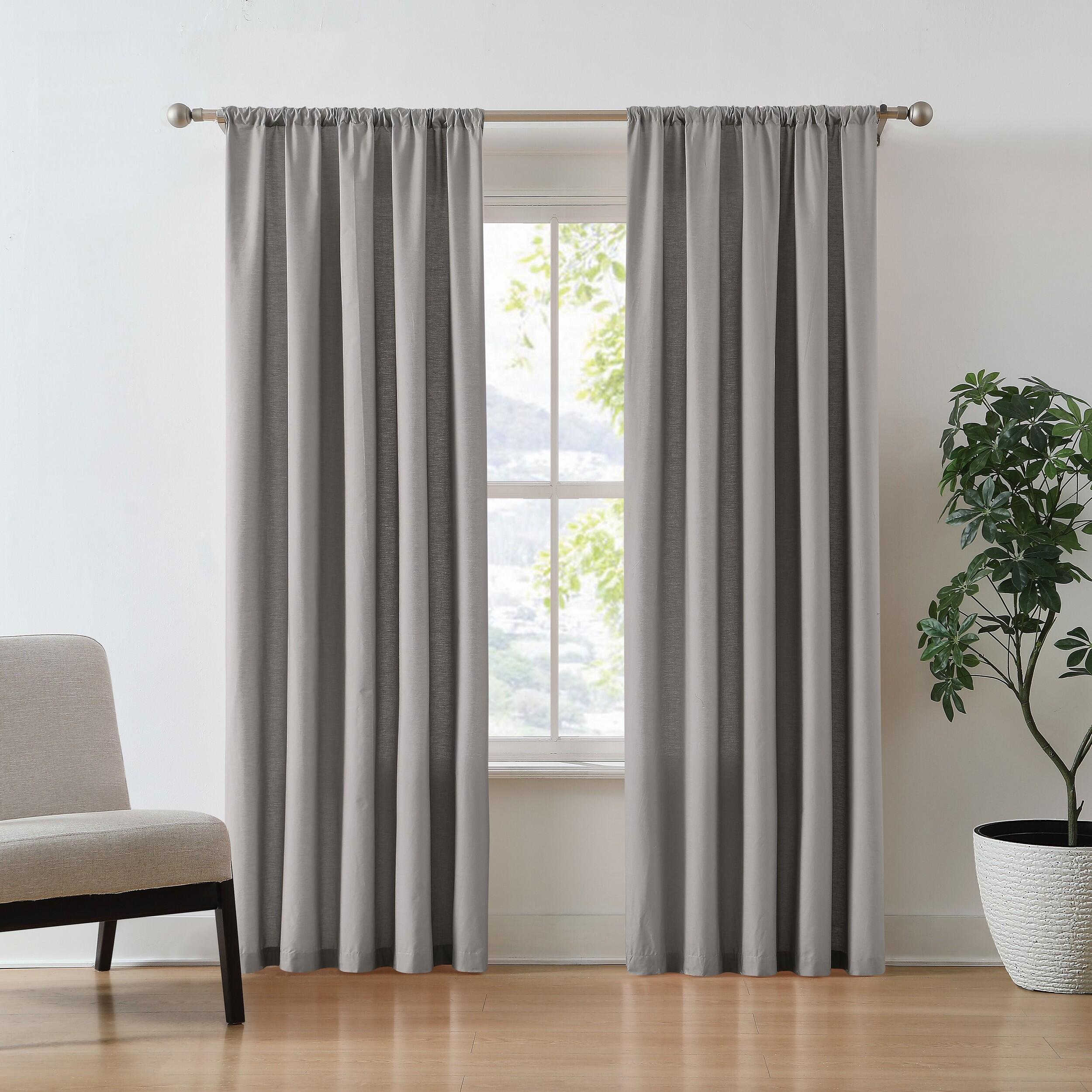 Click here for Brooklyn Loom 96 Window Panel Pair  Gray prices