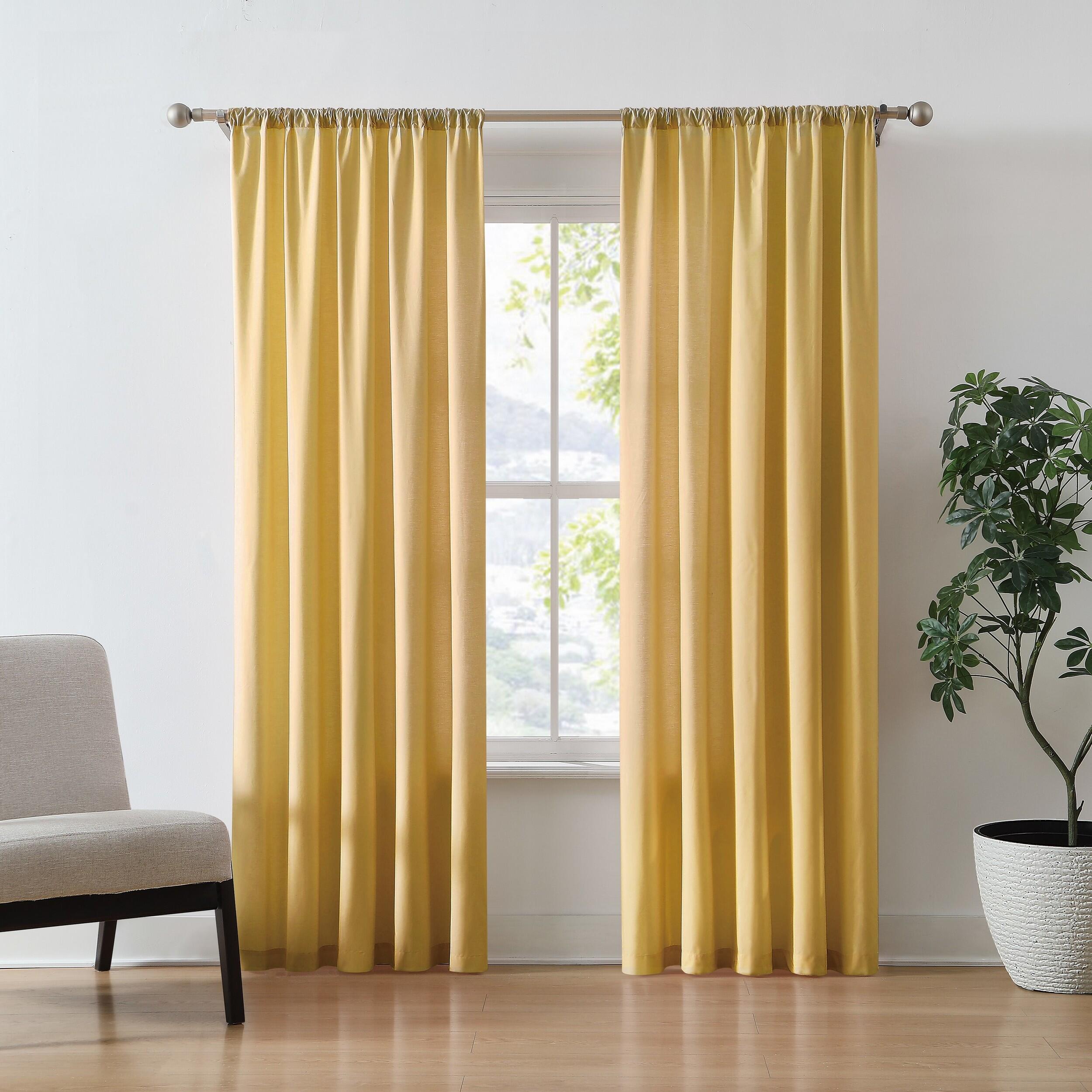 Click here for Brooklyn Loom 84 Window Panel Pair  Mustard Yellow prices