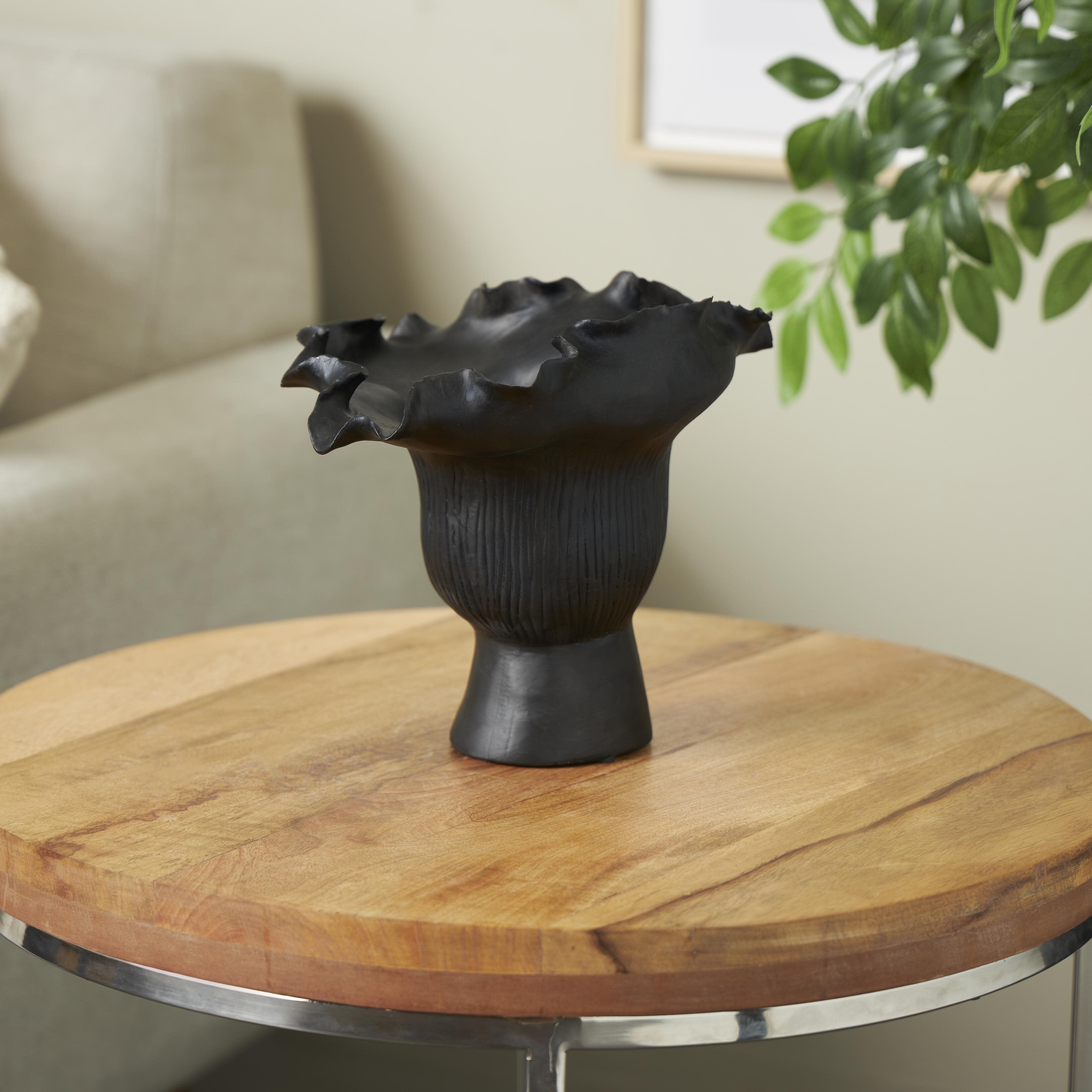 Click here for Bayberry Lane Floral Decorative Vase  Black prices