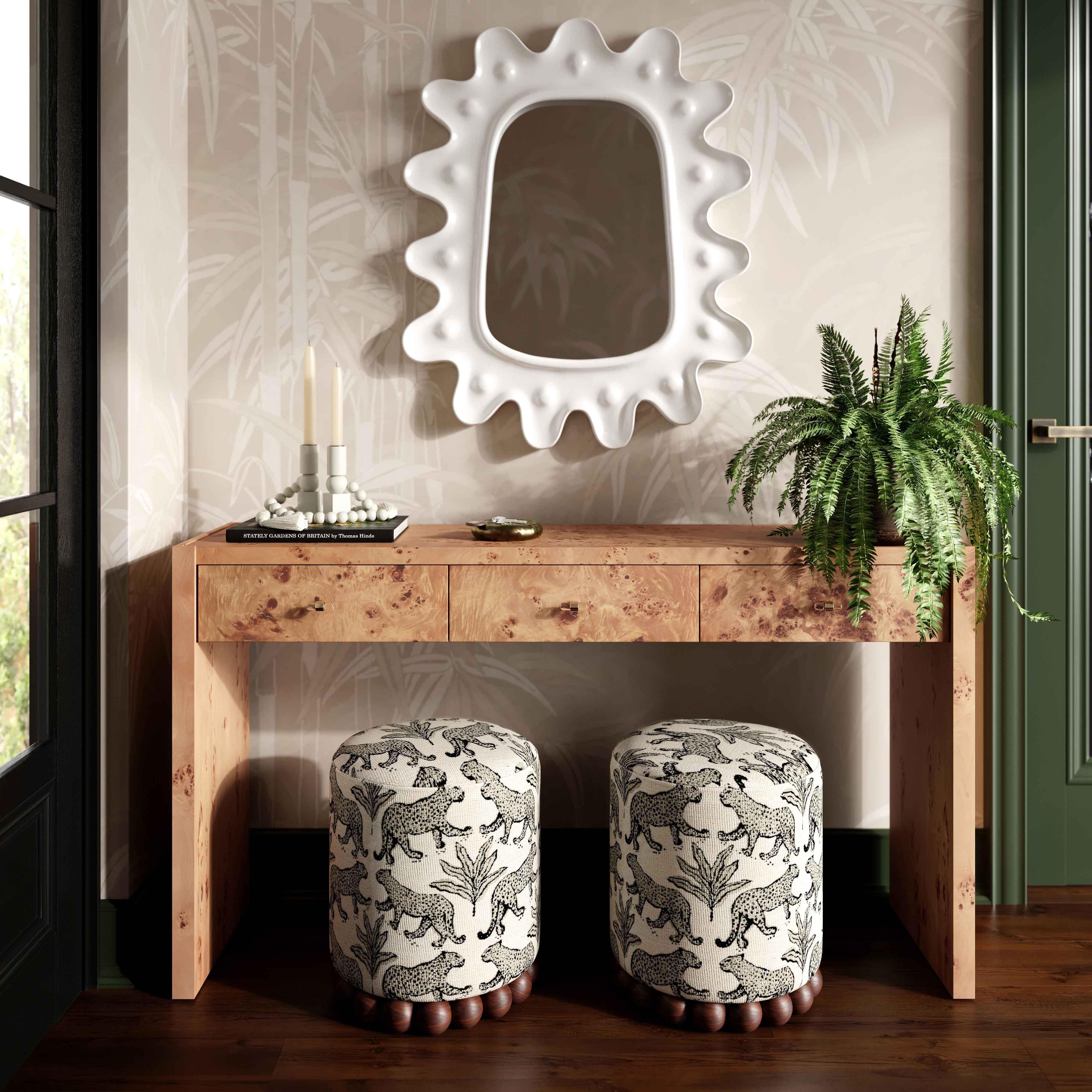 Click here for TOV Furniture Lena Ottoman  Cream prices