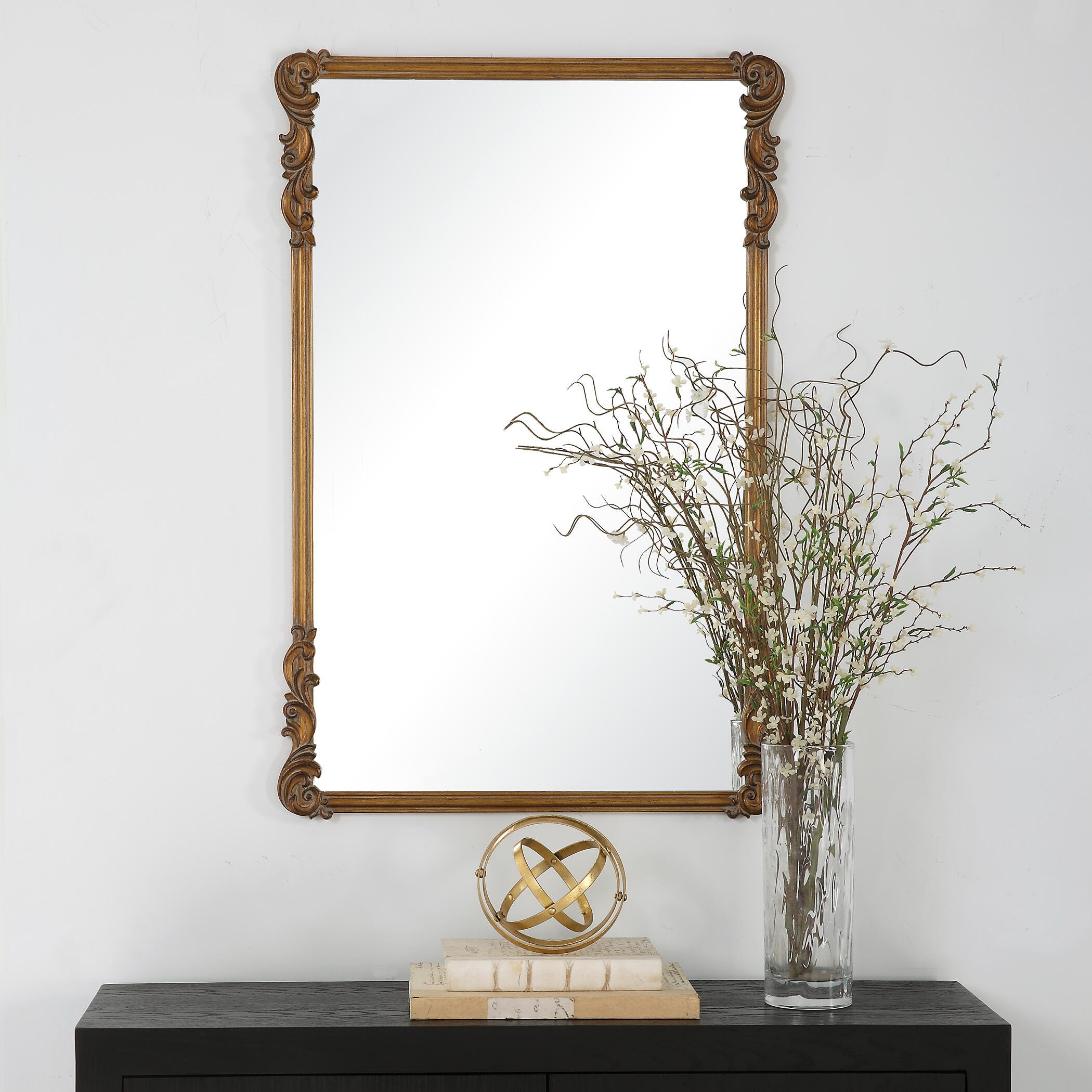 Click here for Exalted Living Old World Accent Mirror  Bronze prices