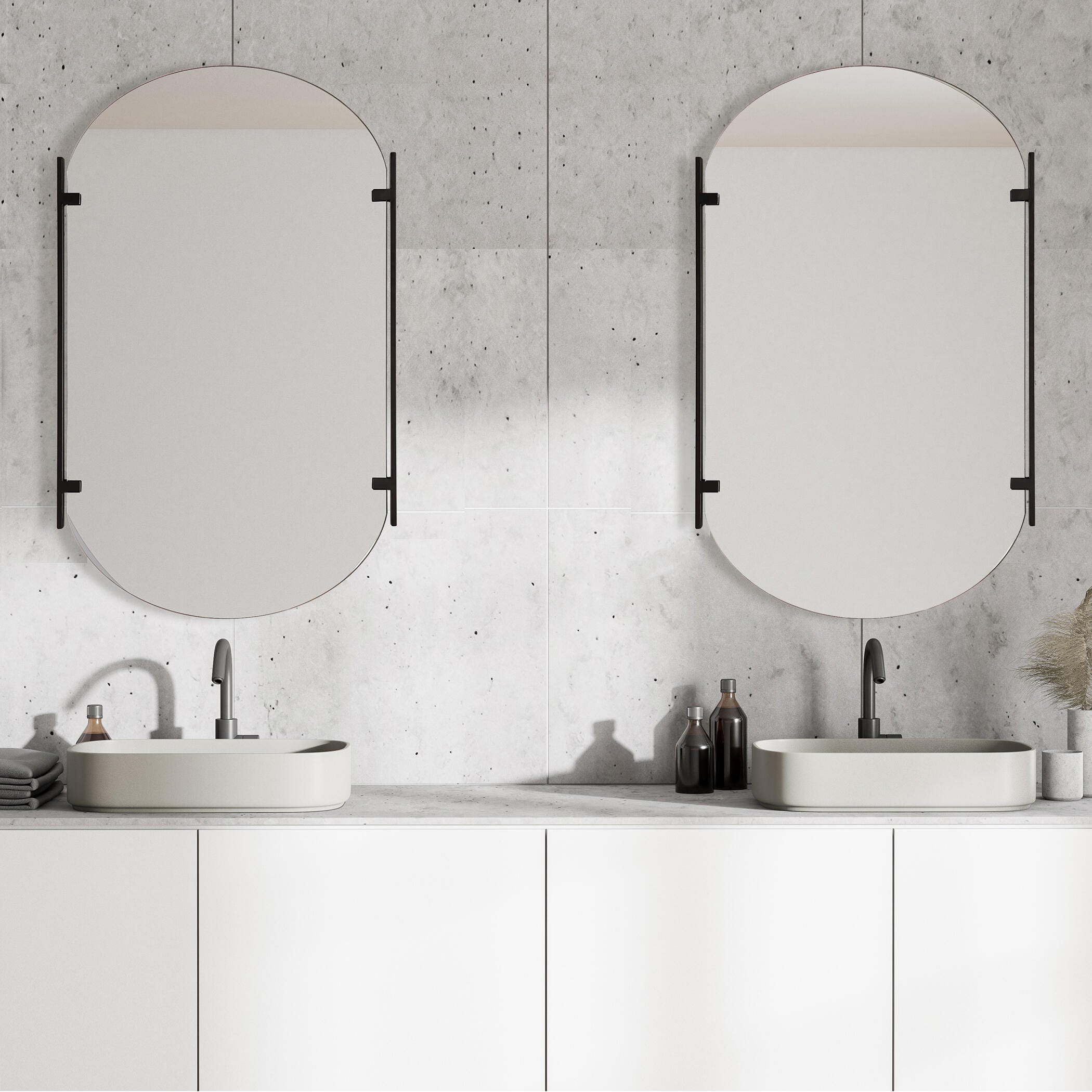 Click here for Exalted Living Tablet Wall Mirror  Black prices