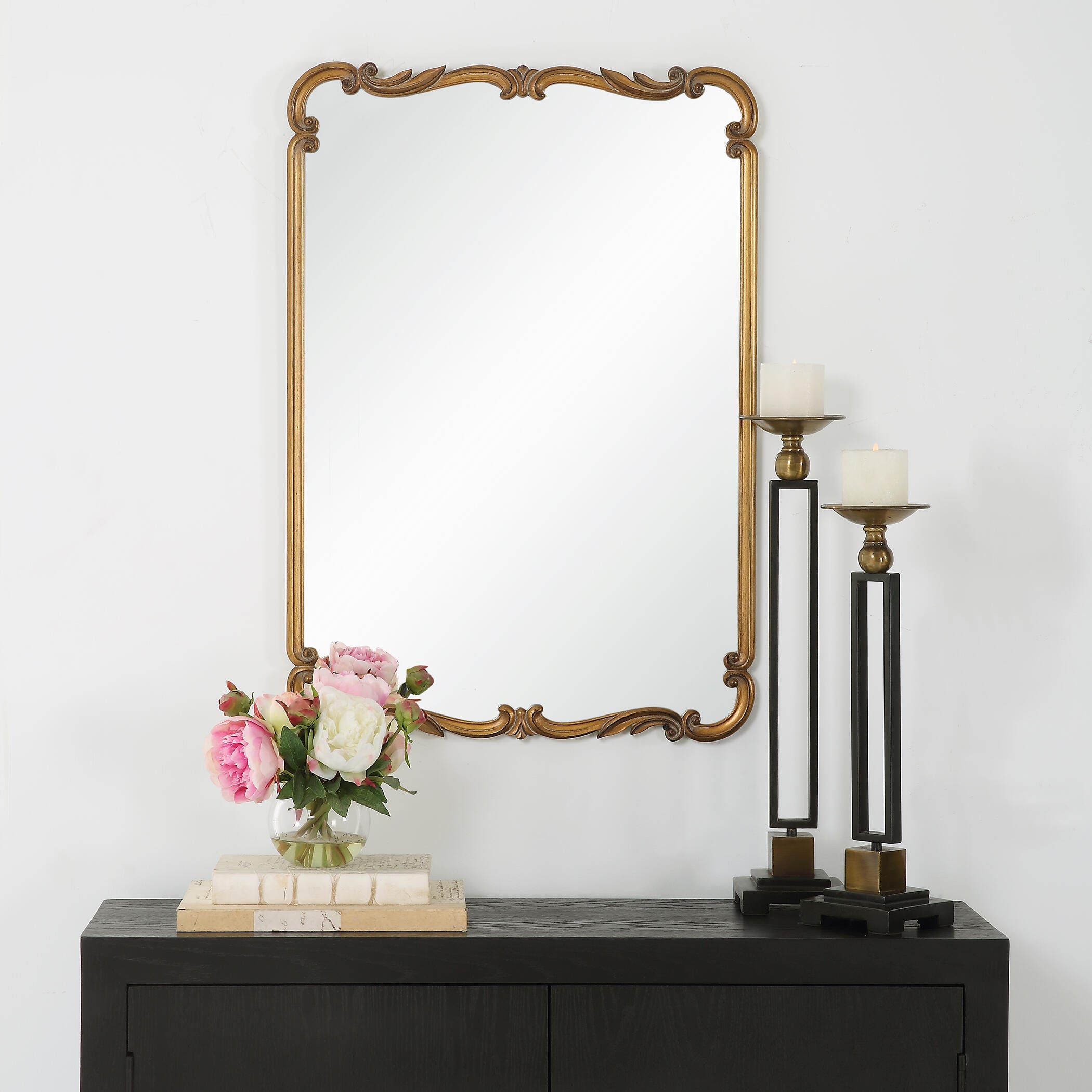 Click here for Exalted Living Ornate Accent Mirror  Bronze prices