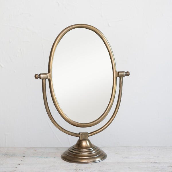 Click here for Storied Home Swivel Vanity Mirror  Brass prices