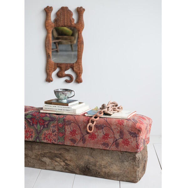 Click here for Storied Home Tibetan Tiger Shaped Wall Mirror  Nat... prices