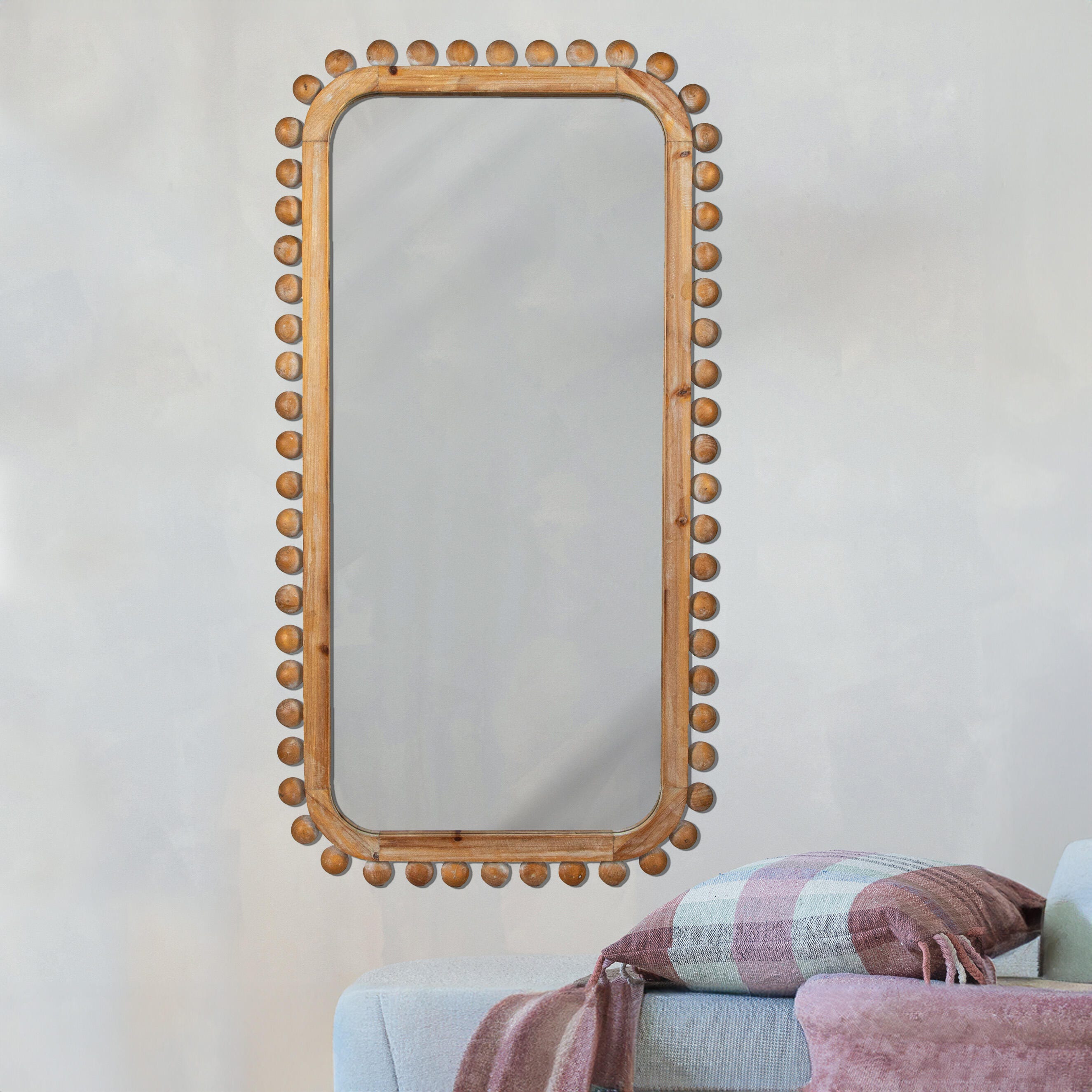 Click here for Storied Home Boho-Southwestern Wall Mirror  Natura... prices