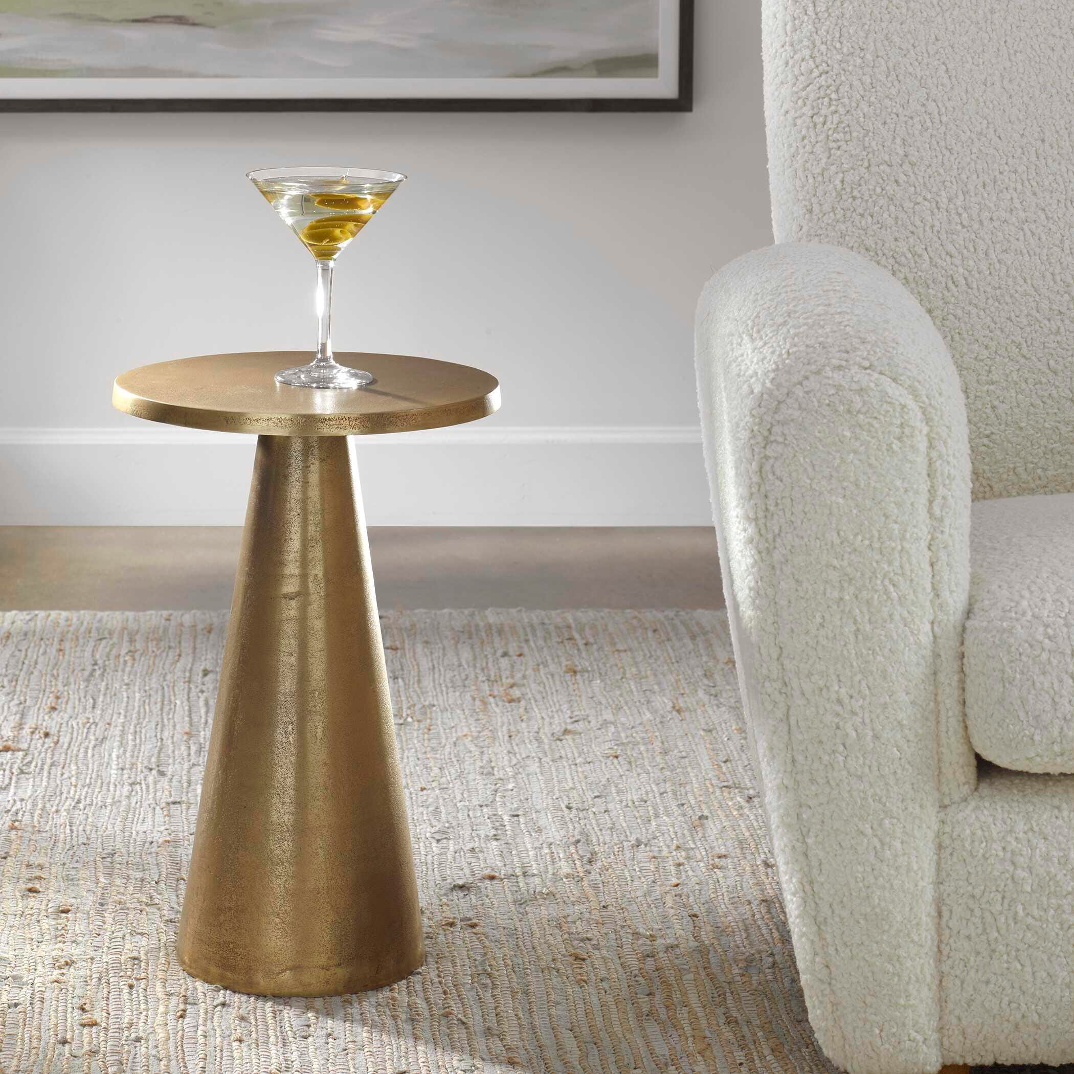 Click here for Exalted Living Pedestal Accent Table  Gold prices