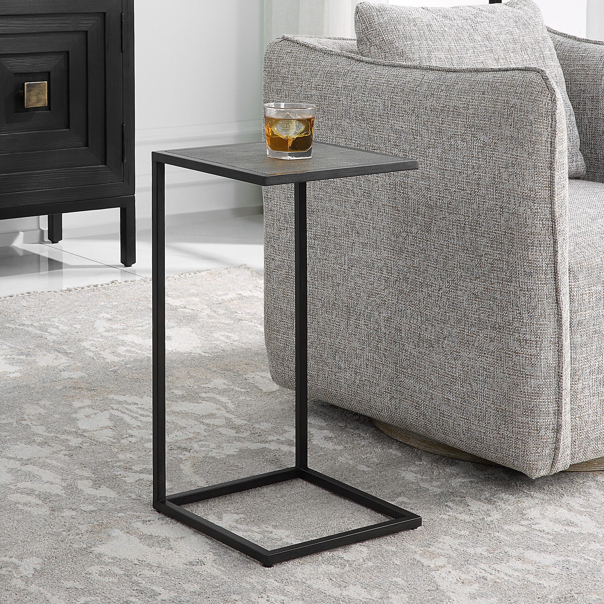 Click here for Exalted Living Pull Up Accent Table  Black prices