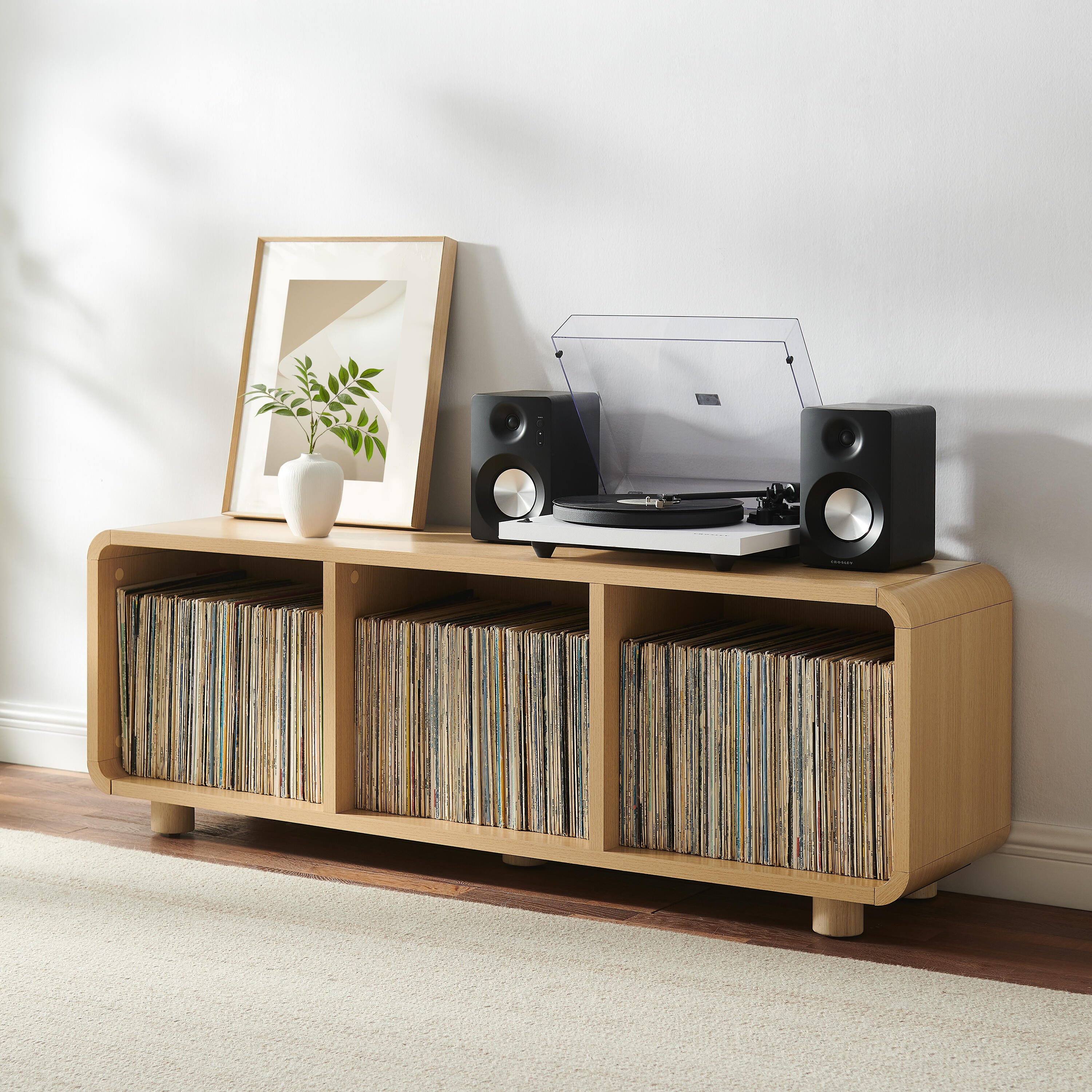 Click here for Crosley Furniture Zoe 60 Record Storage Accent Con... prices