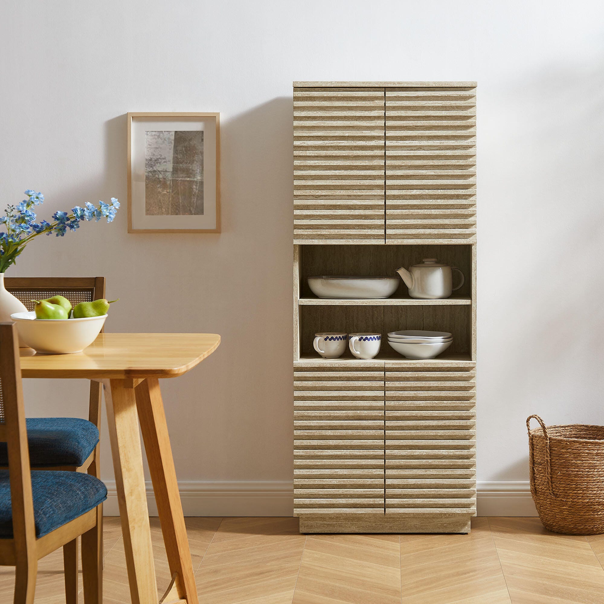 Click here for Modway Render Wide Linen Storage Cabinet  Traverti... prices