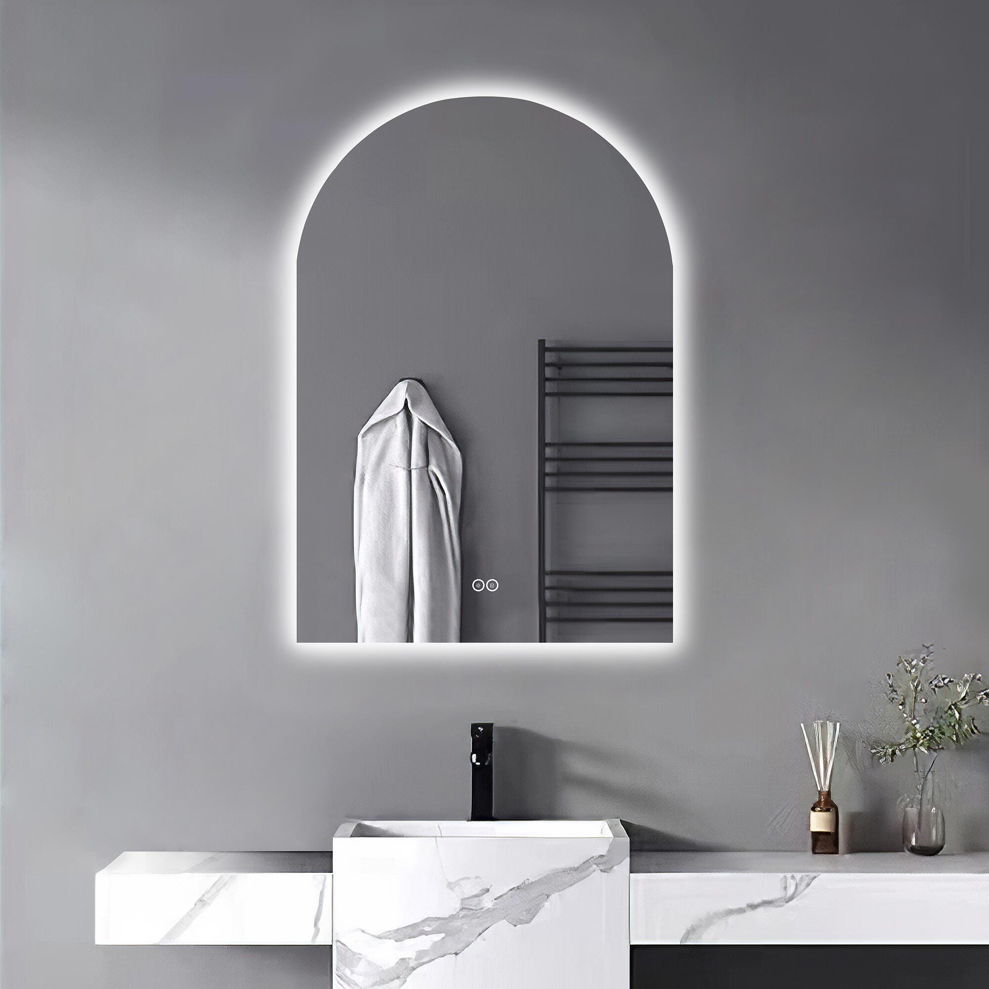 Click here for Dovelina Luminare LED Vanity Mirror  Silver prices