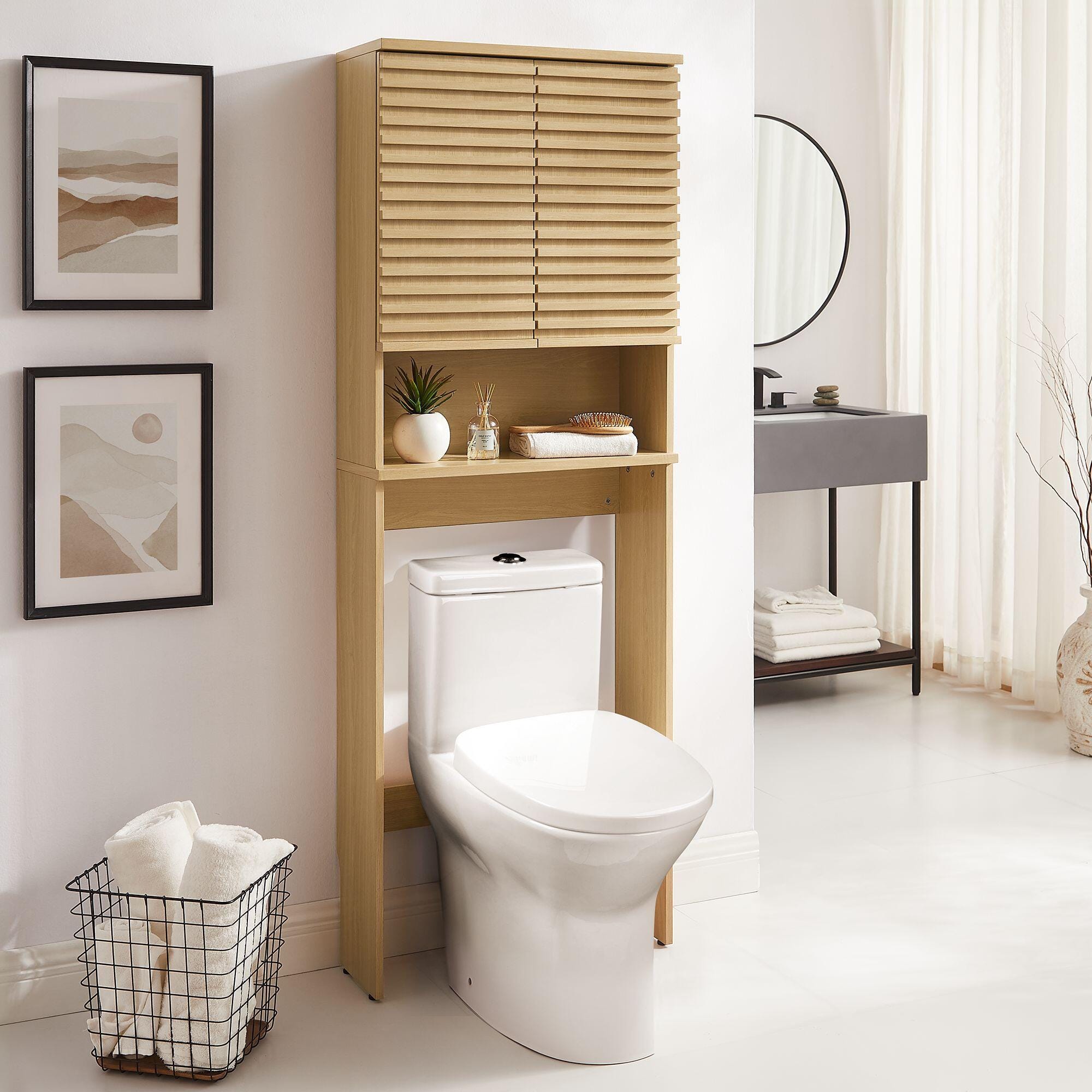 Click here for Modway Render Bathroom Storage Cabinet  Oak prices