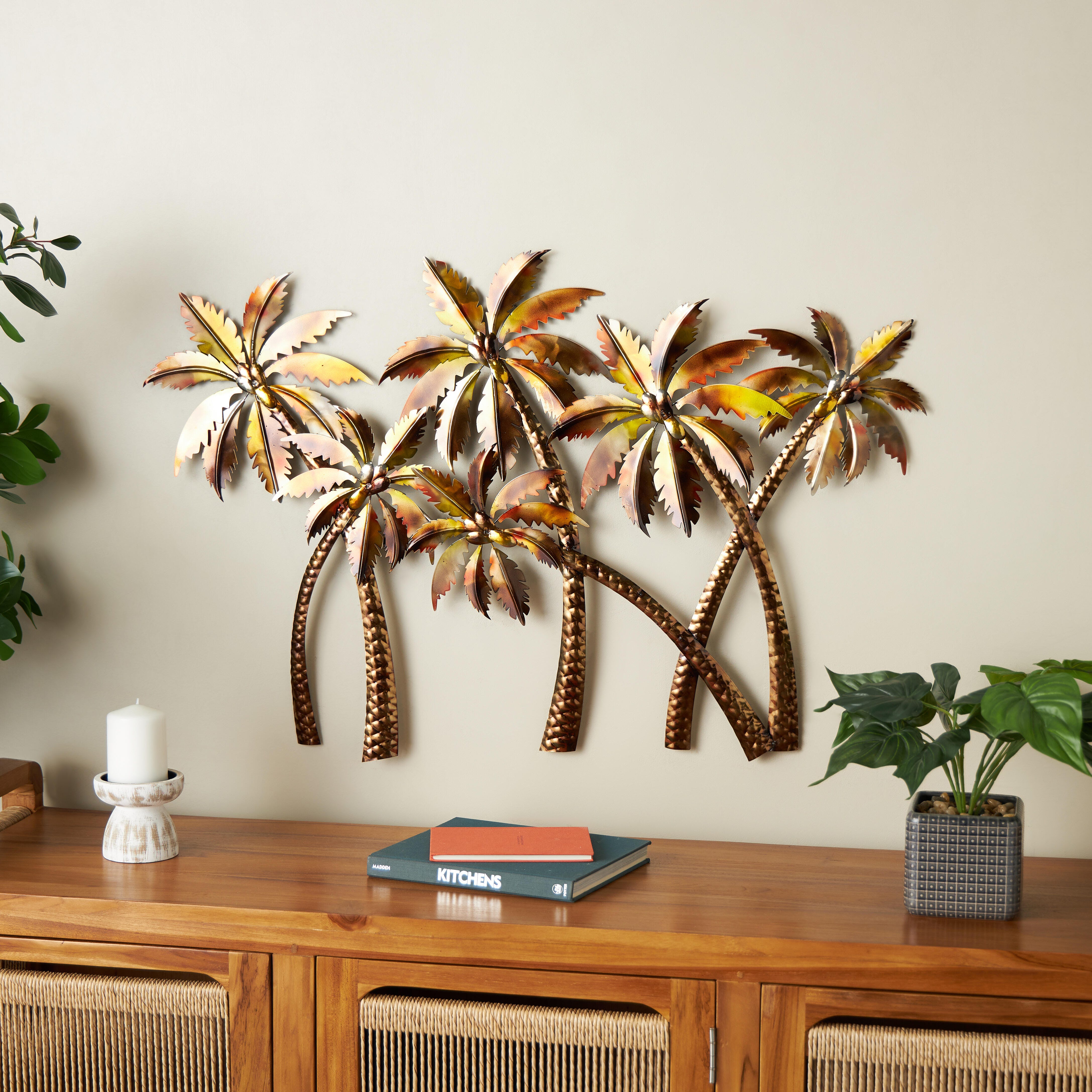 Click here for Bayberry Lane Slanted Tree Wall Decor  Copper prices