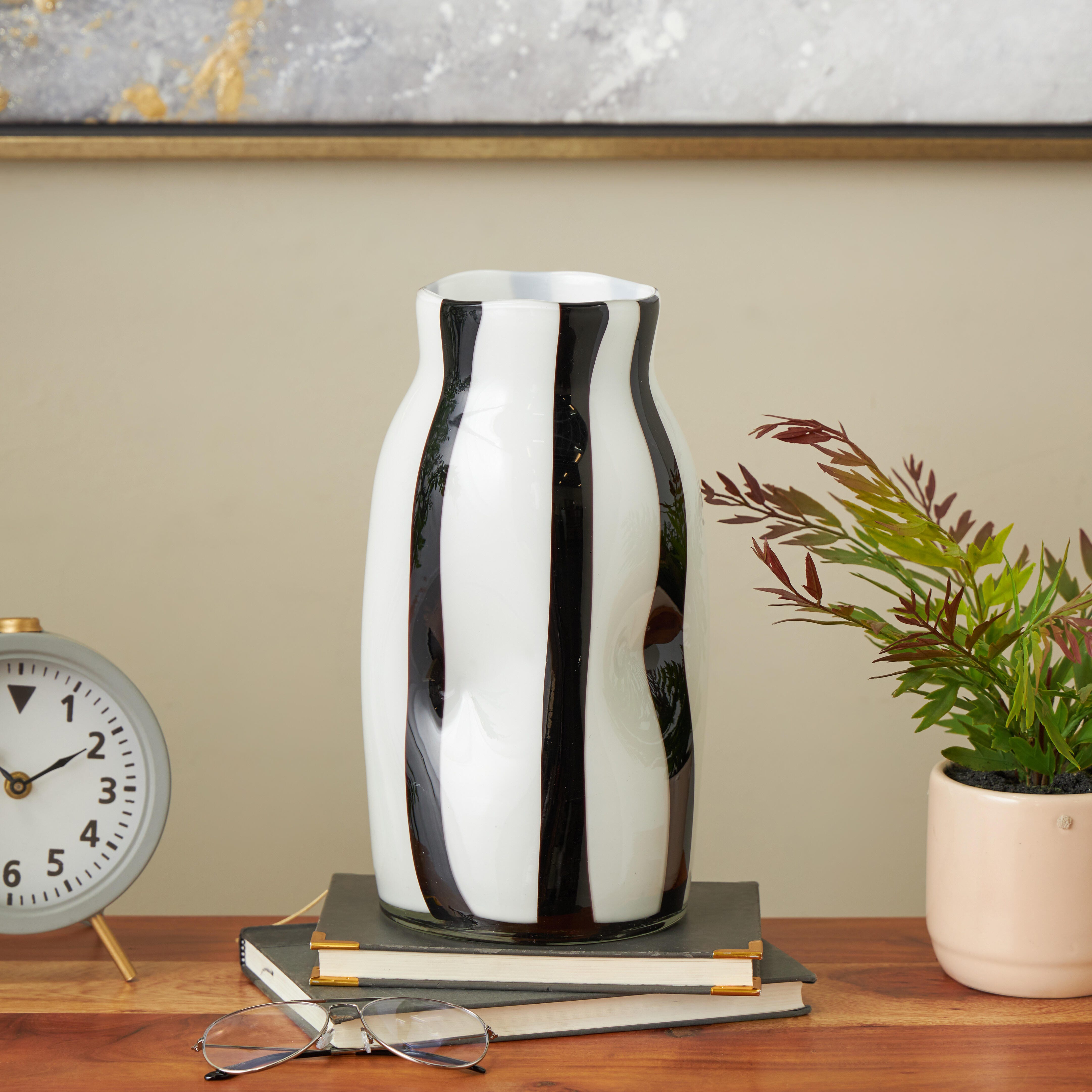 Click here for Bayberry Lane Decorative Vase with Black Stripes... prices