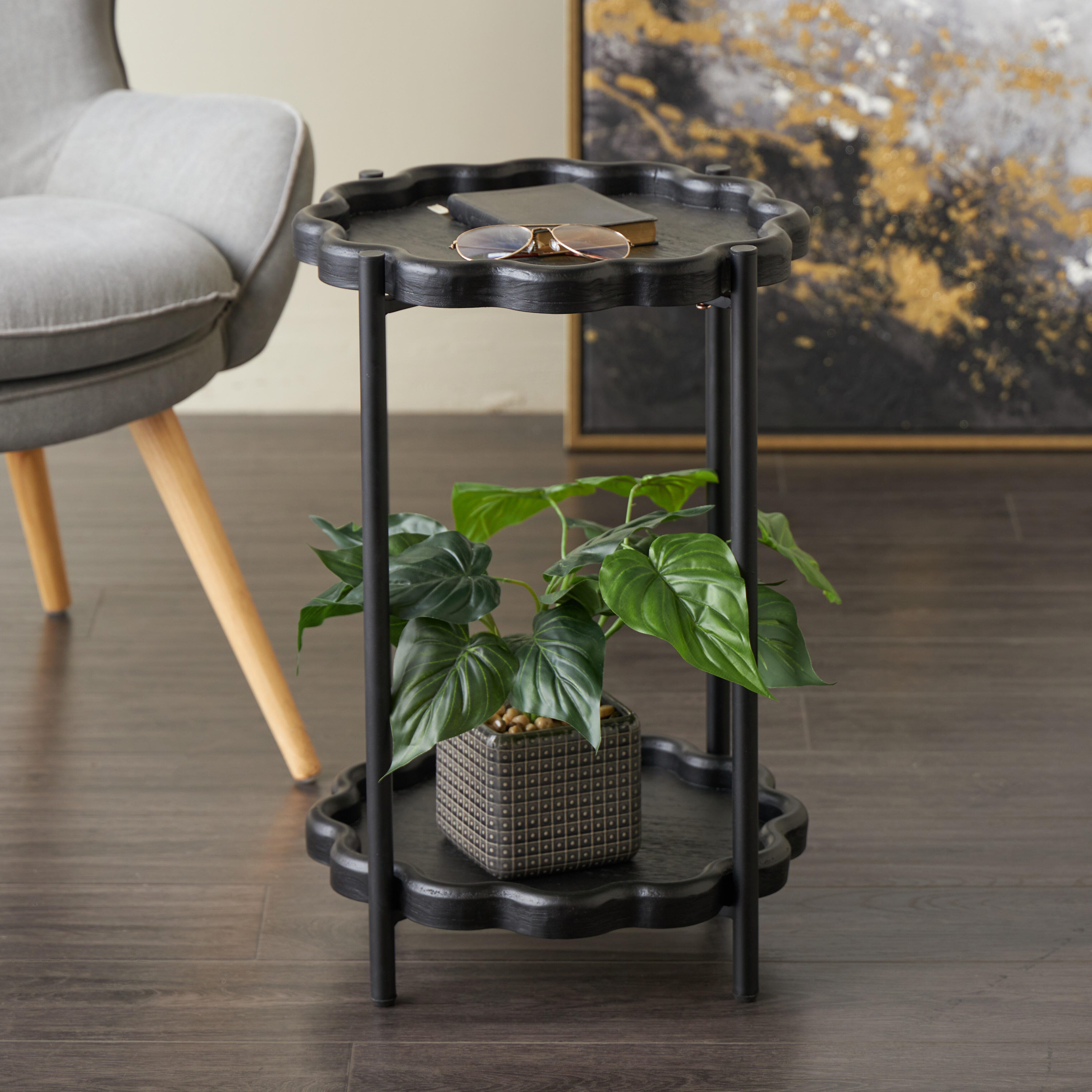 Click here for Bayberry Lane Solid Accent Side Table  Black prices