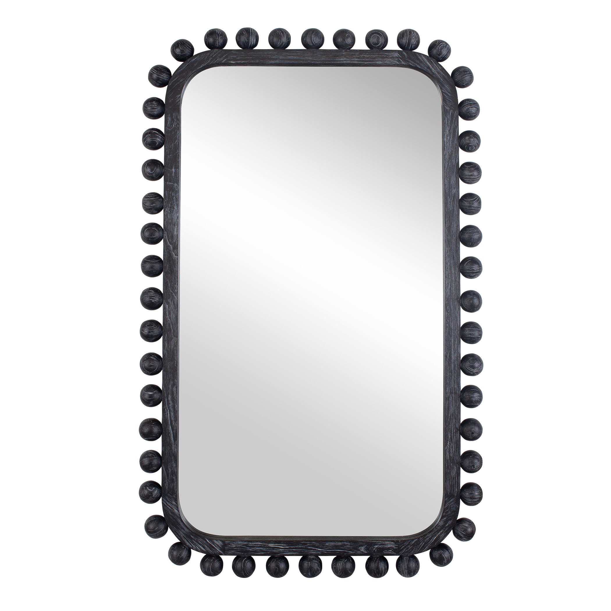 Click here for Ashley Luxe Beaded Frame Wall Mirror  Black prices