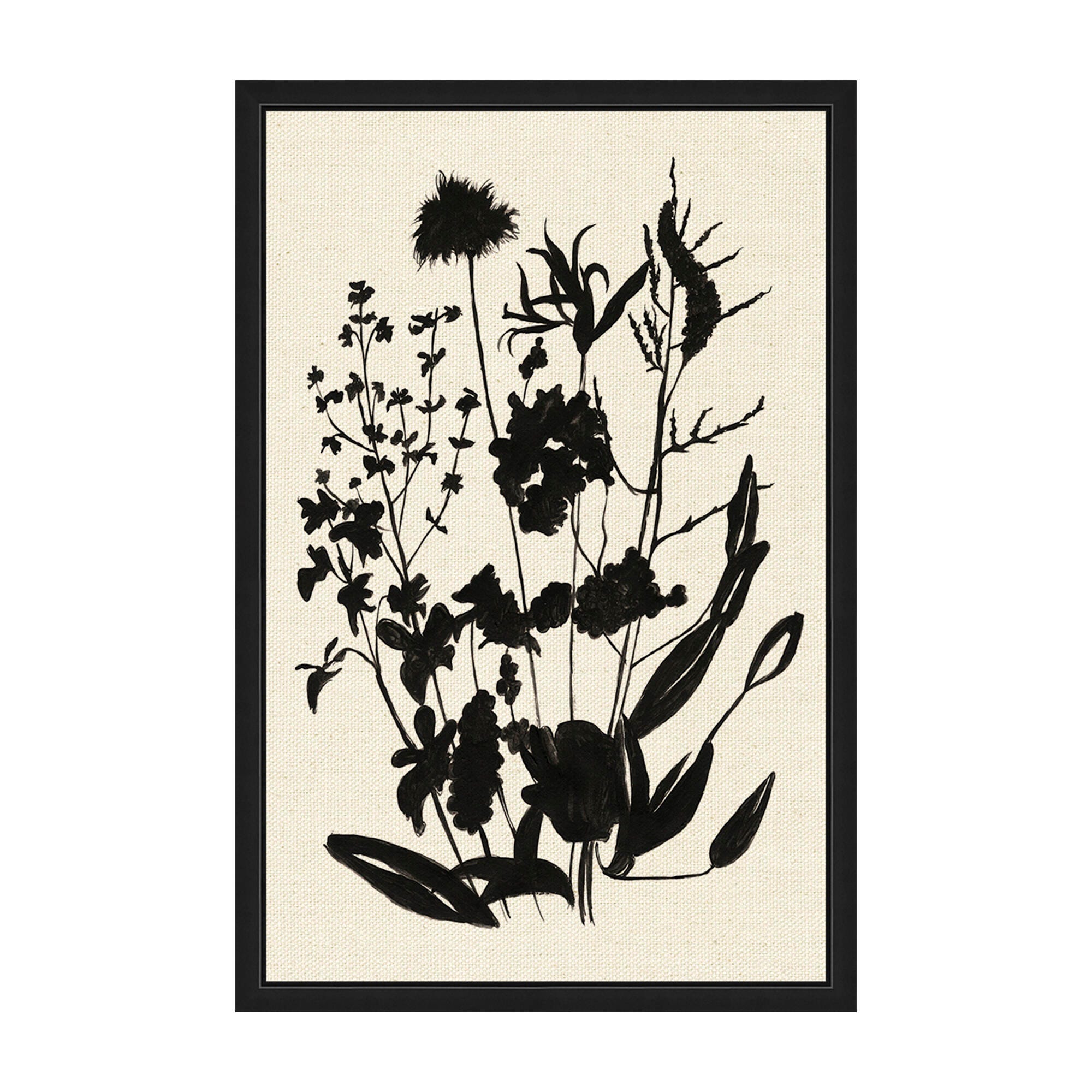 Click here for Ashley Luxe Silhouetted Wildflowers Giclée Canvas... prices