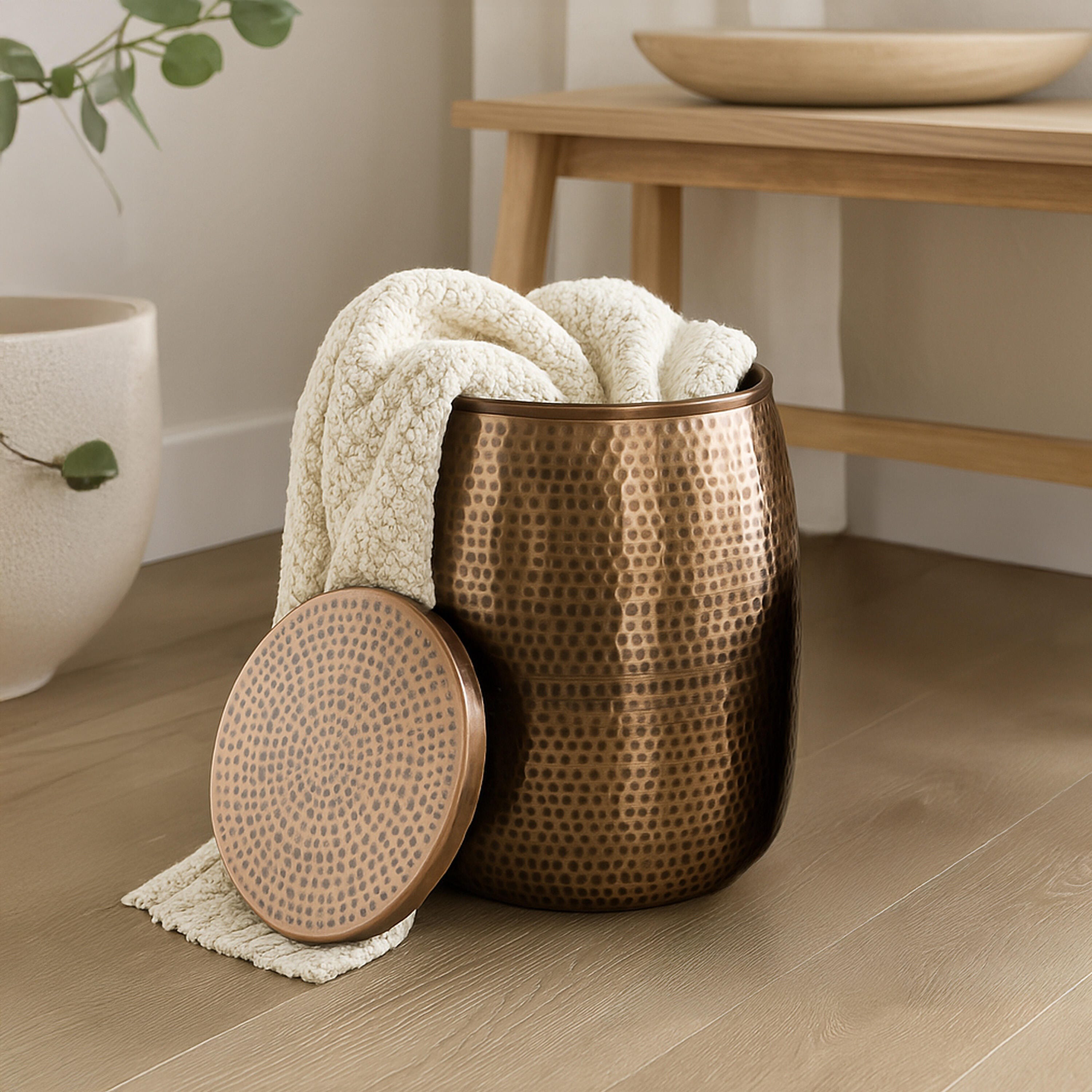 HAPPIMESS Merida Round Storage Side Table | Ashley
