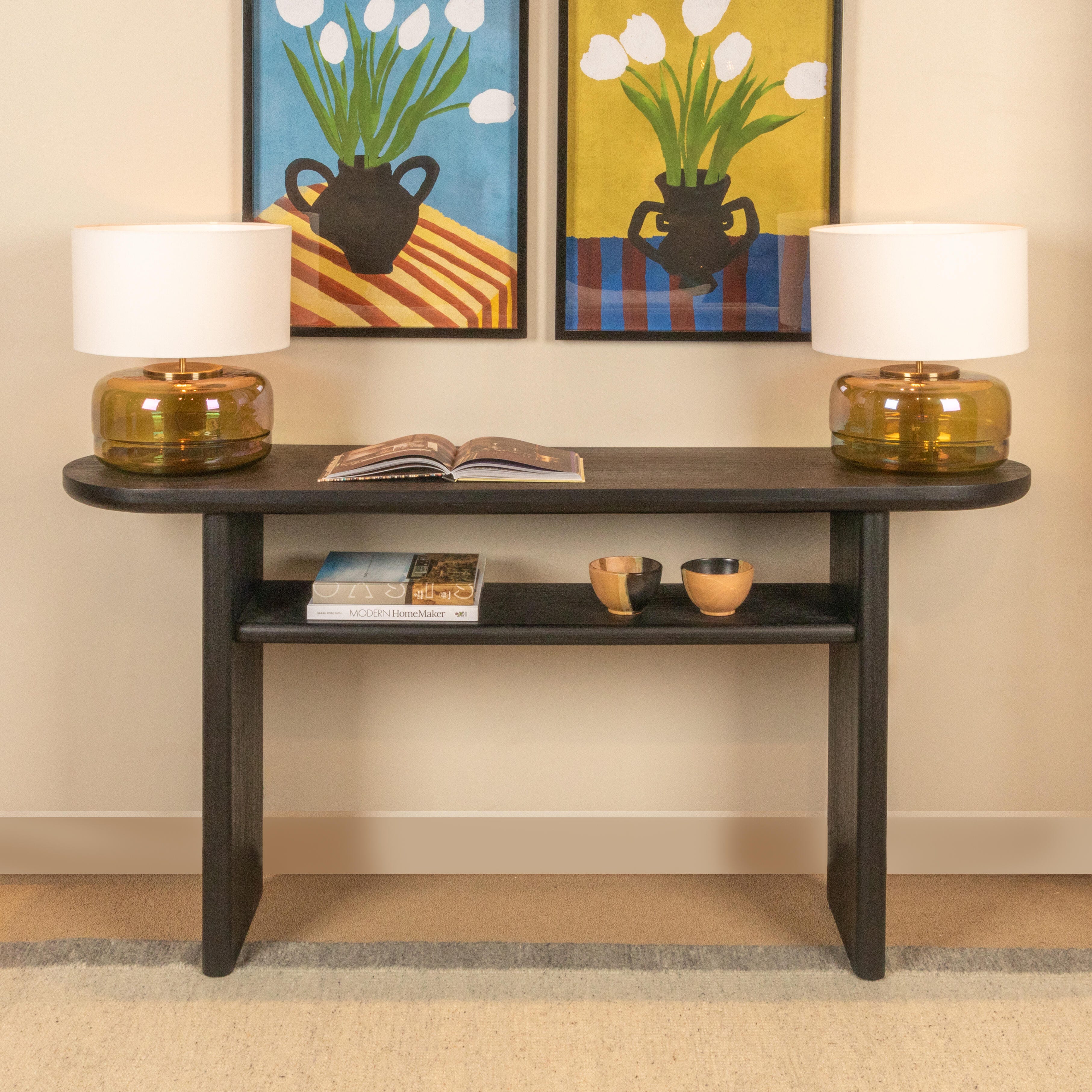 Click here for Storied Home Console Table  Black prices
