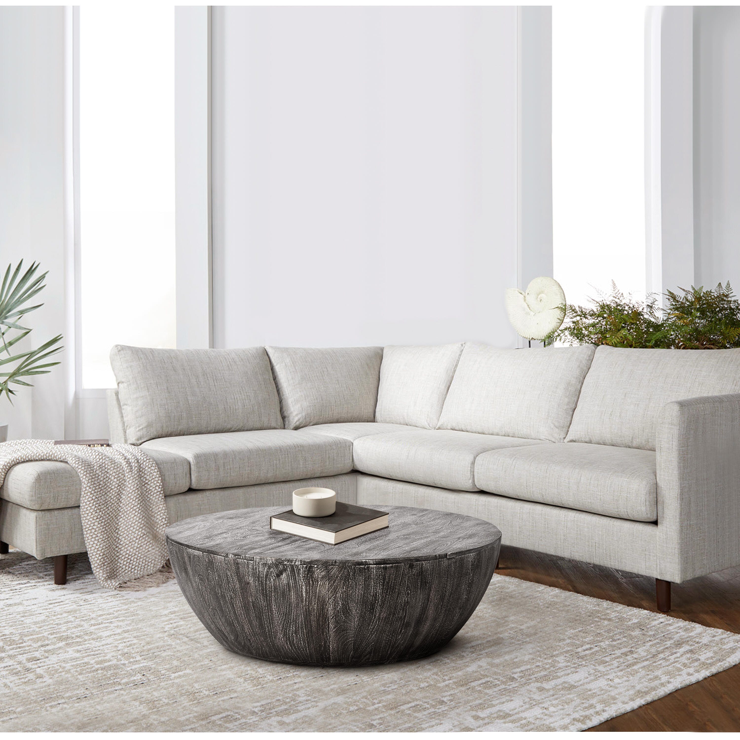 Click here for Benzara Arthur Coffee Table  Sanblasted Black prices