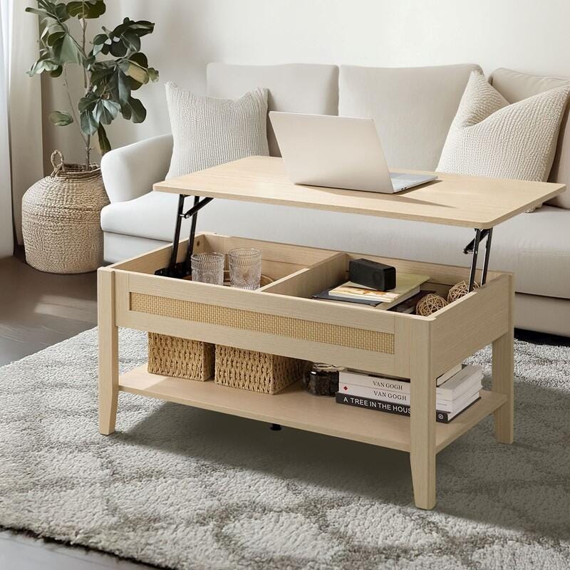 Click here for INK+IVY Lennox Coffee Table  Natural prices