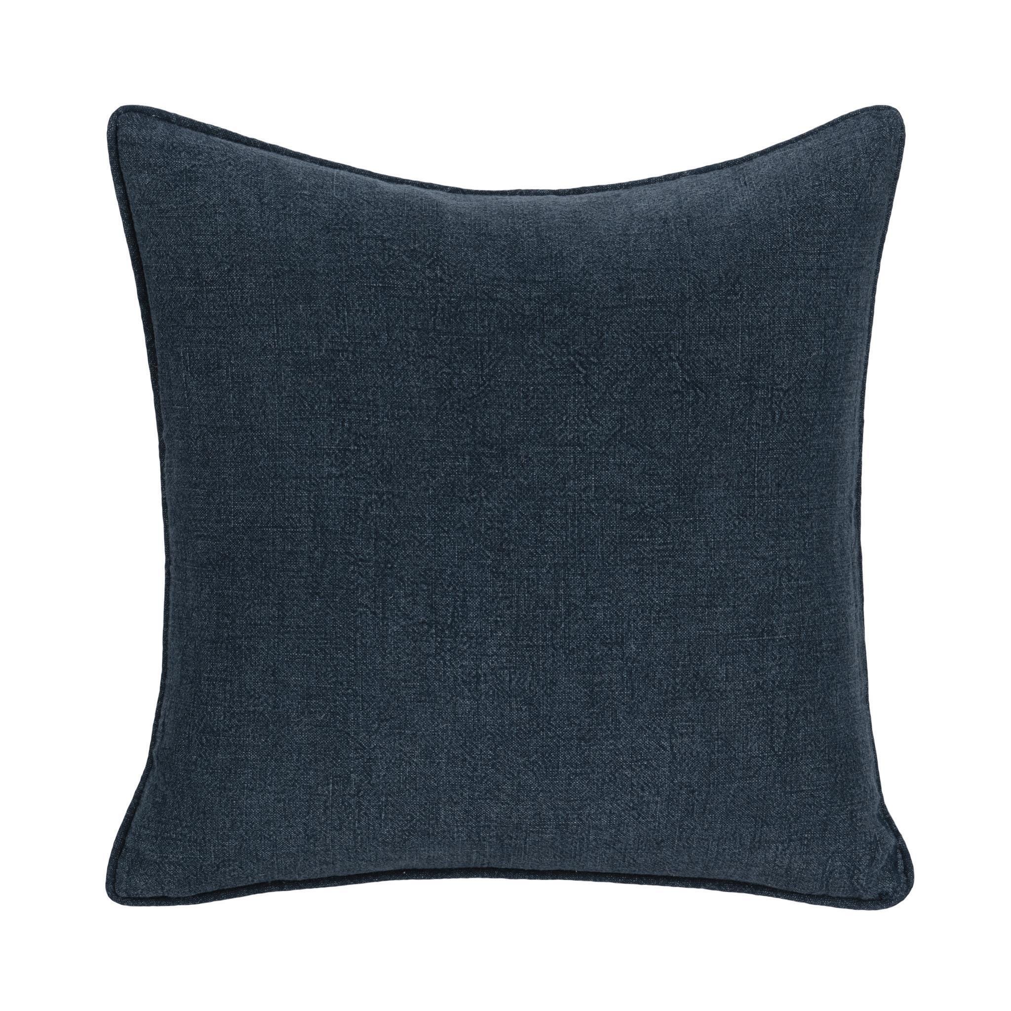 Click here for Ashley Luxe Stonewashed Linen Throw Pillow  Indigo prices