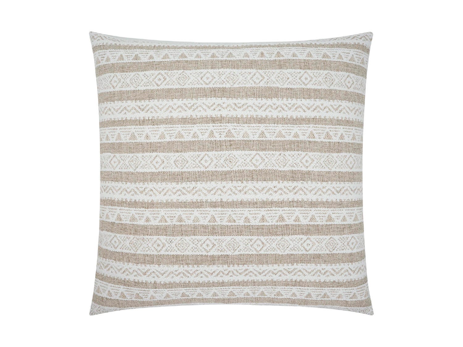 Click here for Ashley Luxe Geometric Band Throw Pillow  White prices