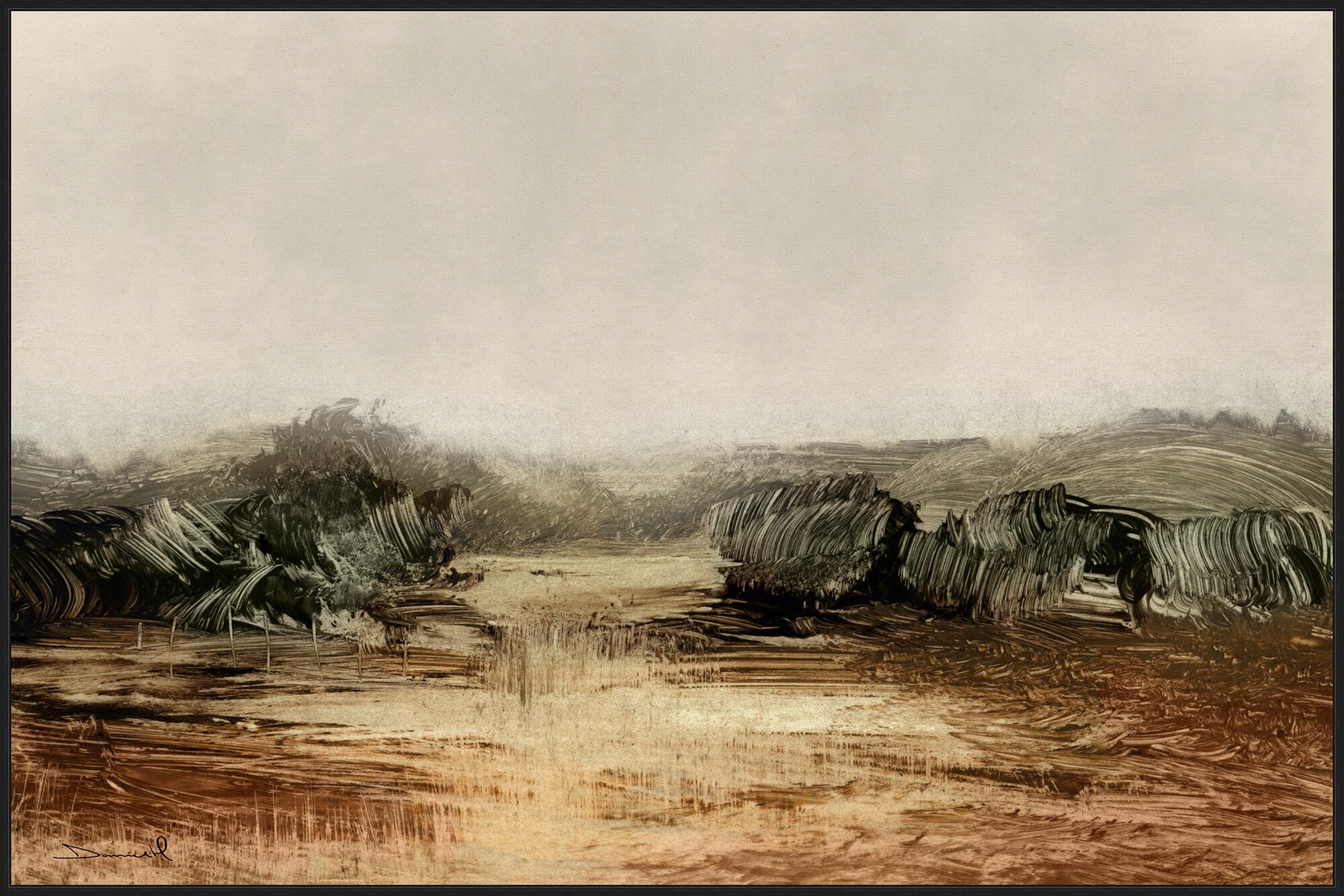 Click here for Wendover Art Group Bushes Wall Art 60 x 40  Brown/... prices