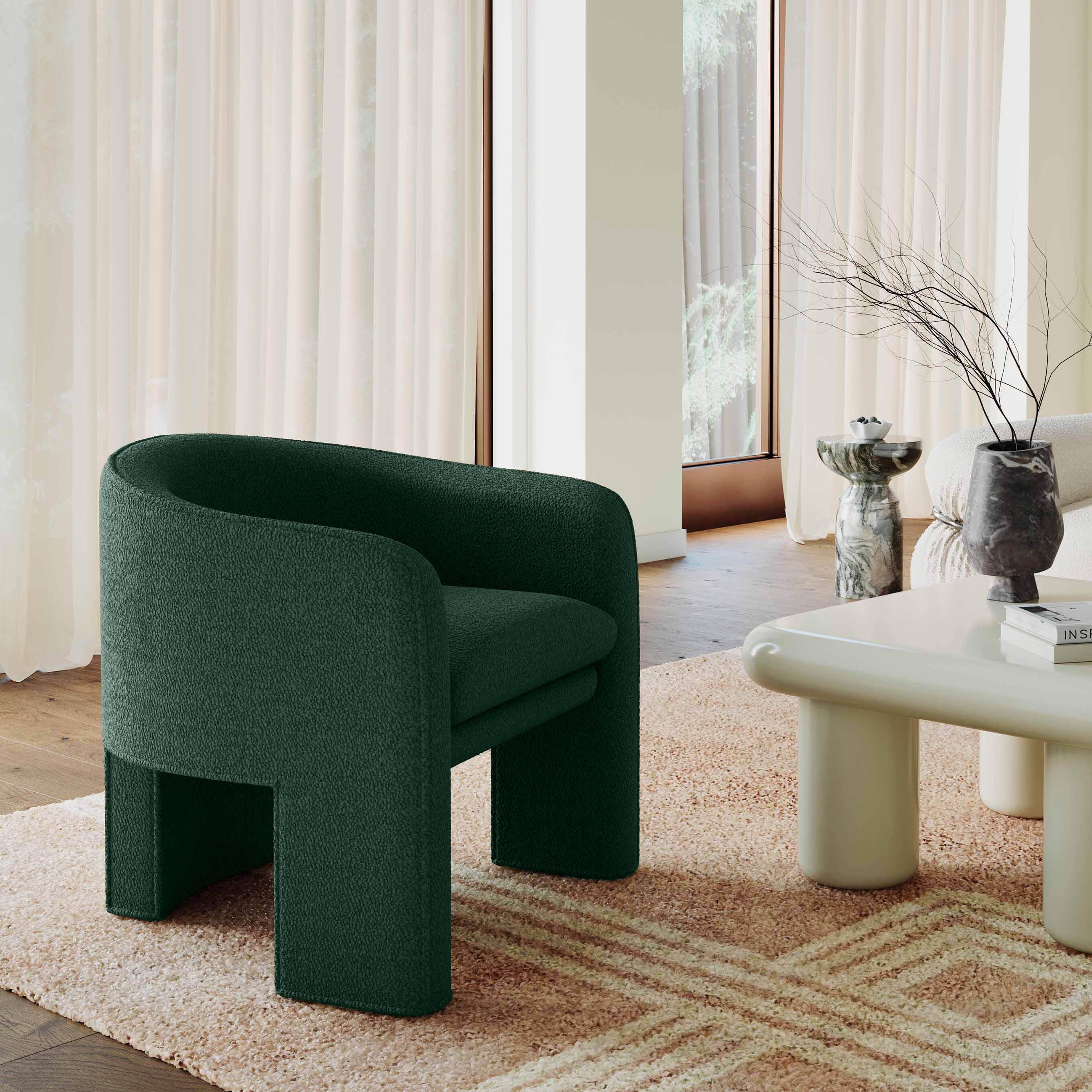 Click here for TOV Furniture Marla Accent Chair  Forest Green prices