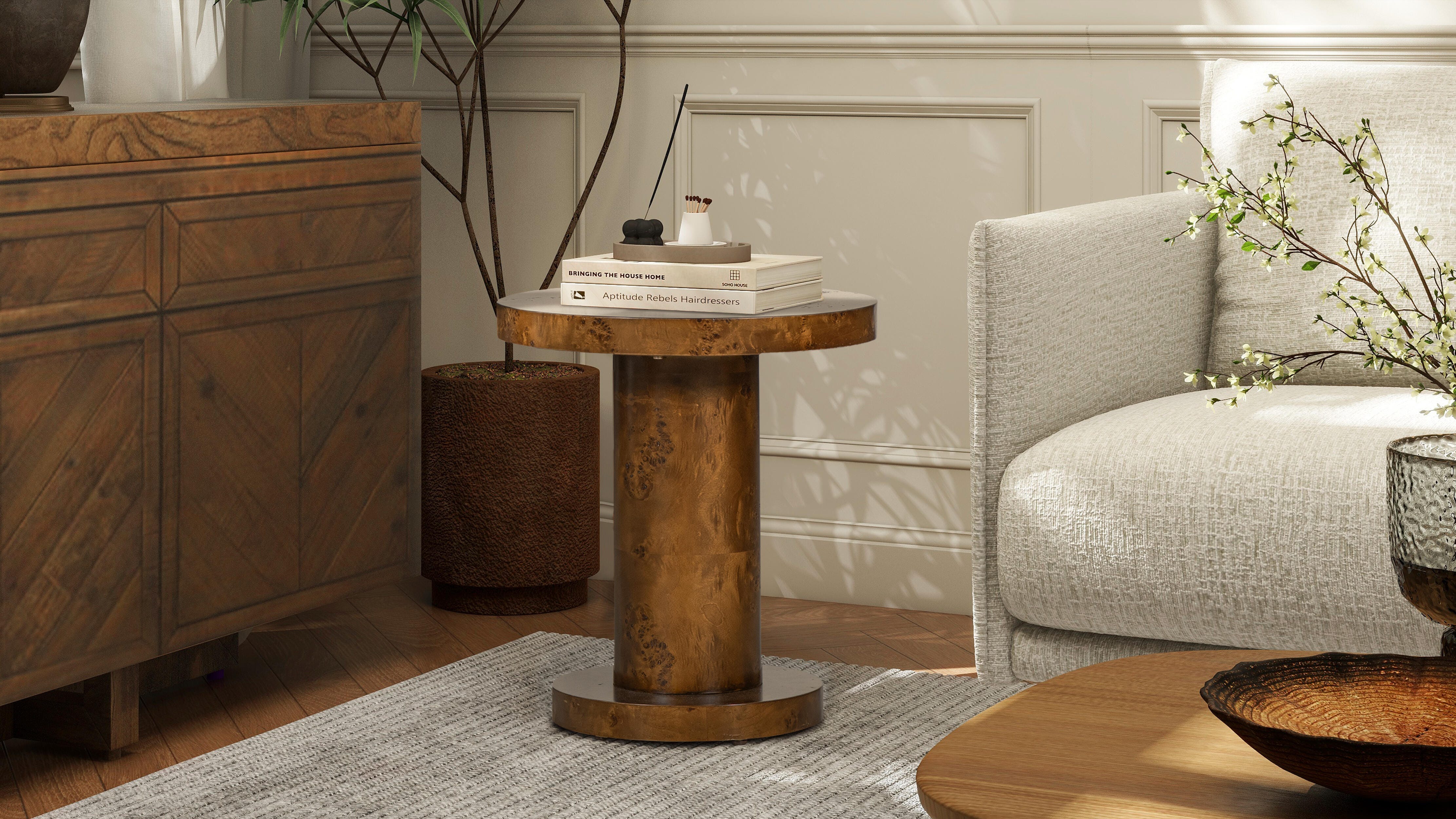 Click here for Jennifer Taylor Home Bolin Side Table  Walnut/Brow... prices